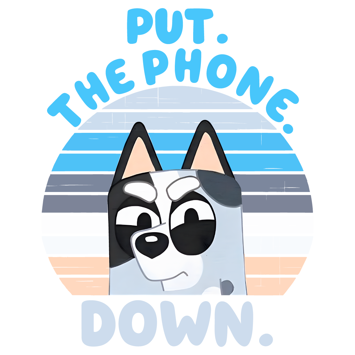Retro Put The Phone Down Png Sublimation | Inspire Uplift