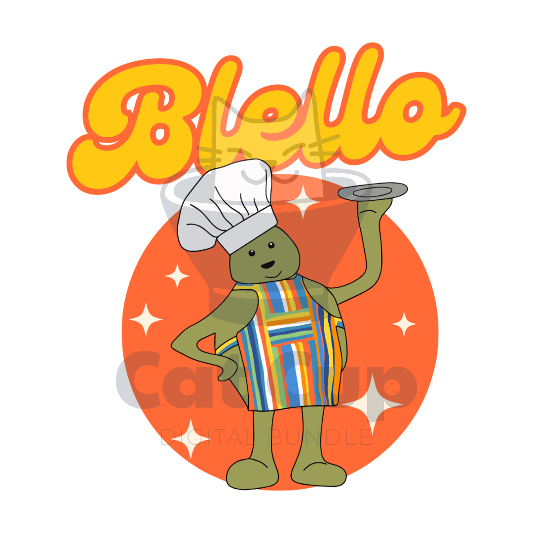 Funny Blello The Tiny Chef Show Svg Digital File | Inspire Uplift