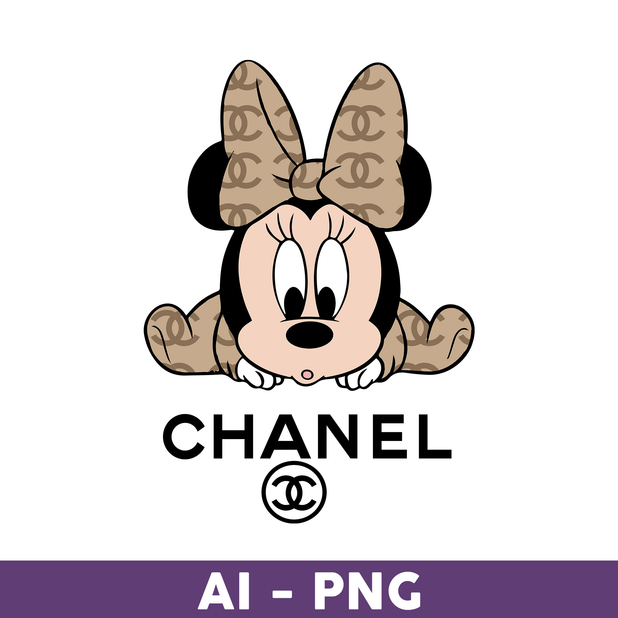 Baby Minnie Mouse Chanel Png, Chanel Png - Inspire Uplift