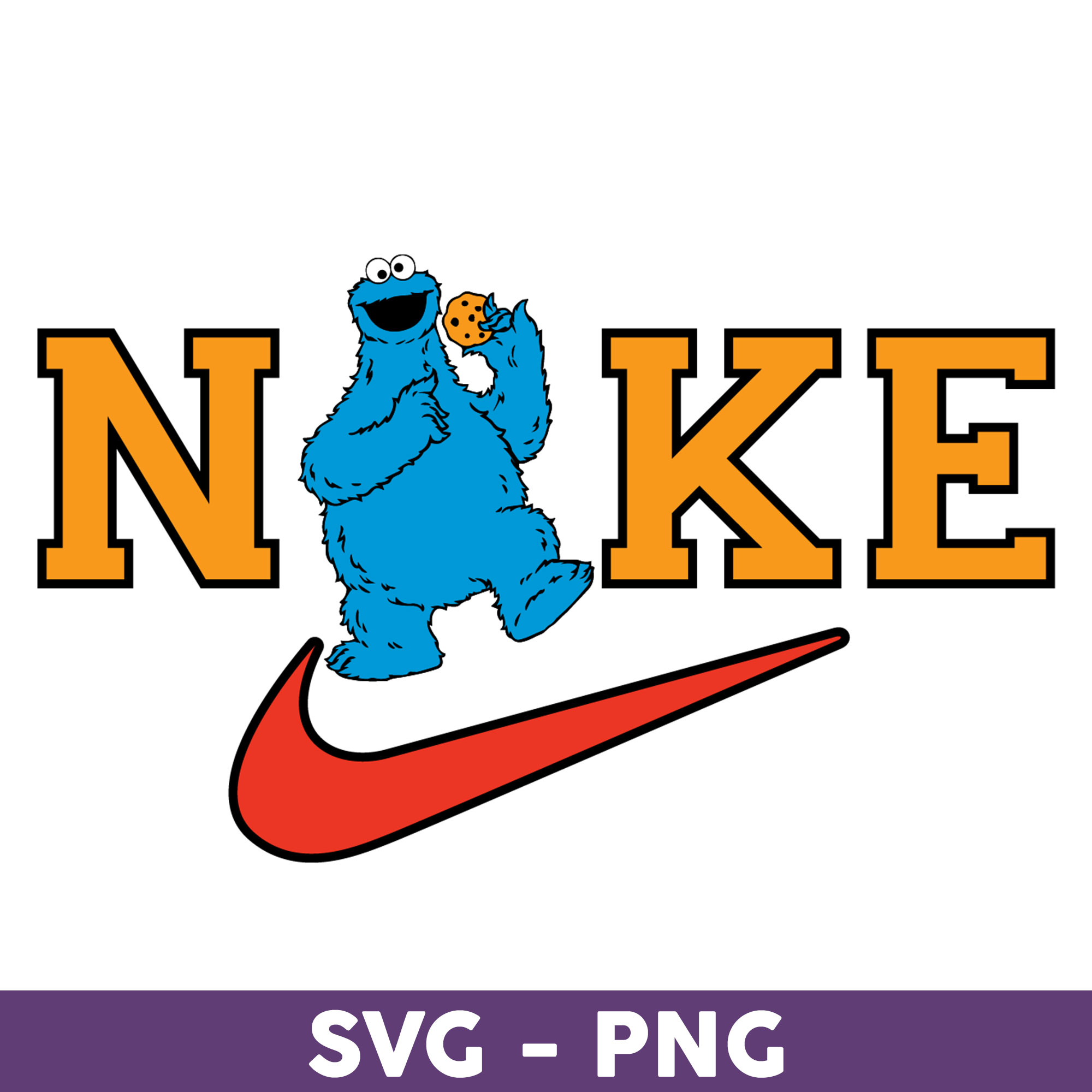Nike Cookie Monster Svg, Nike Logo Svg | Inspire Uplift