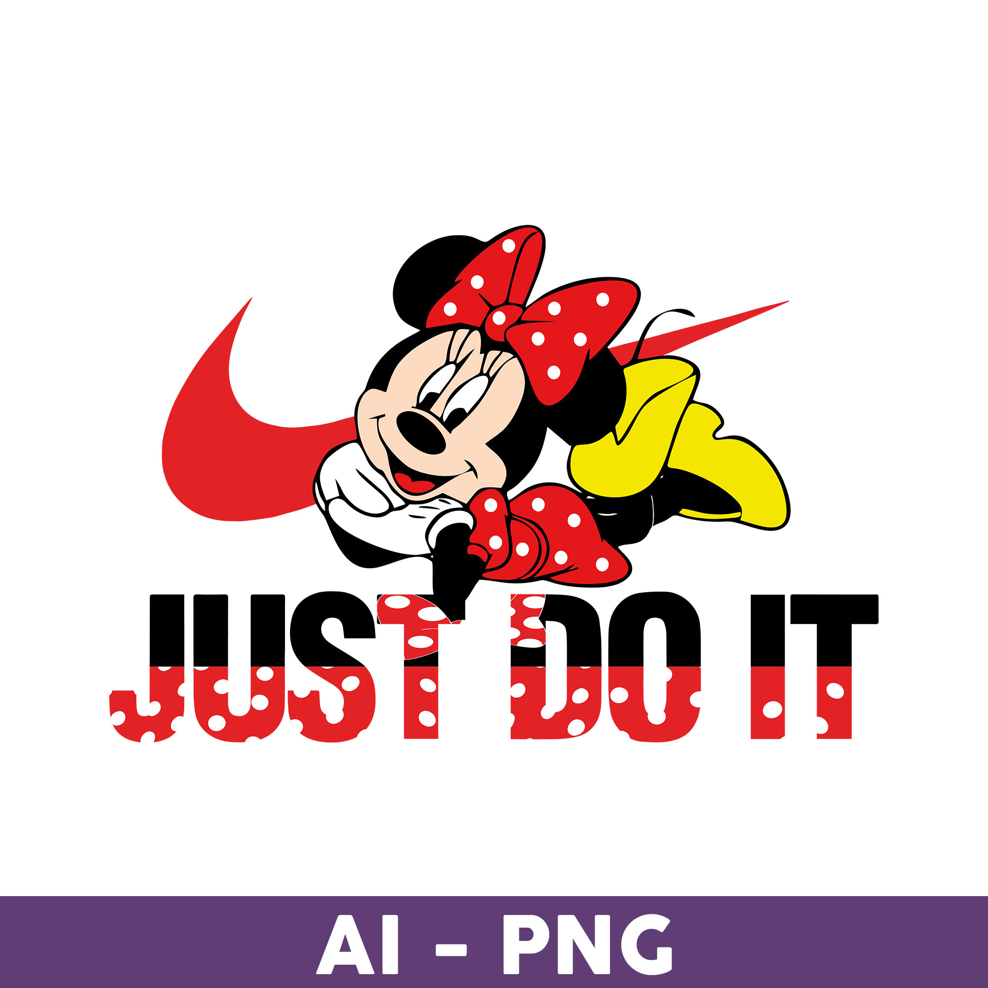 Nike Minnie Mouse Png, Just Do It Png | Inspire Uplift