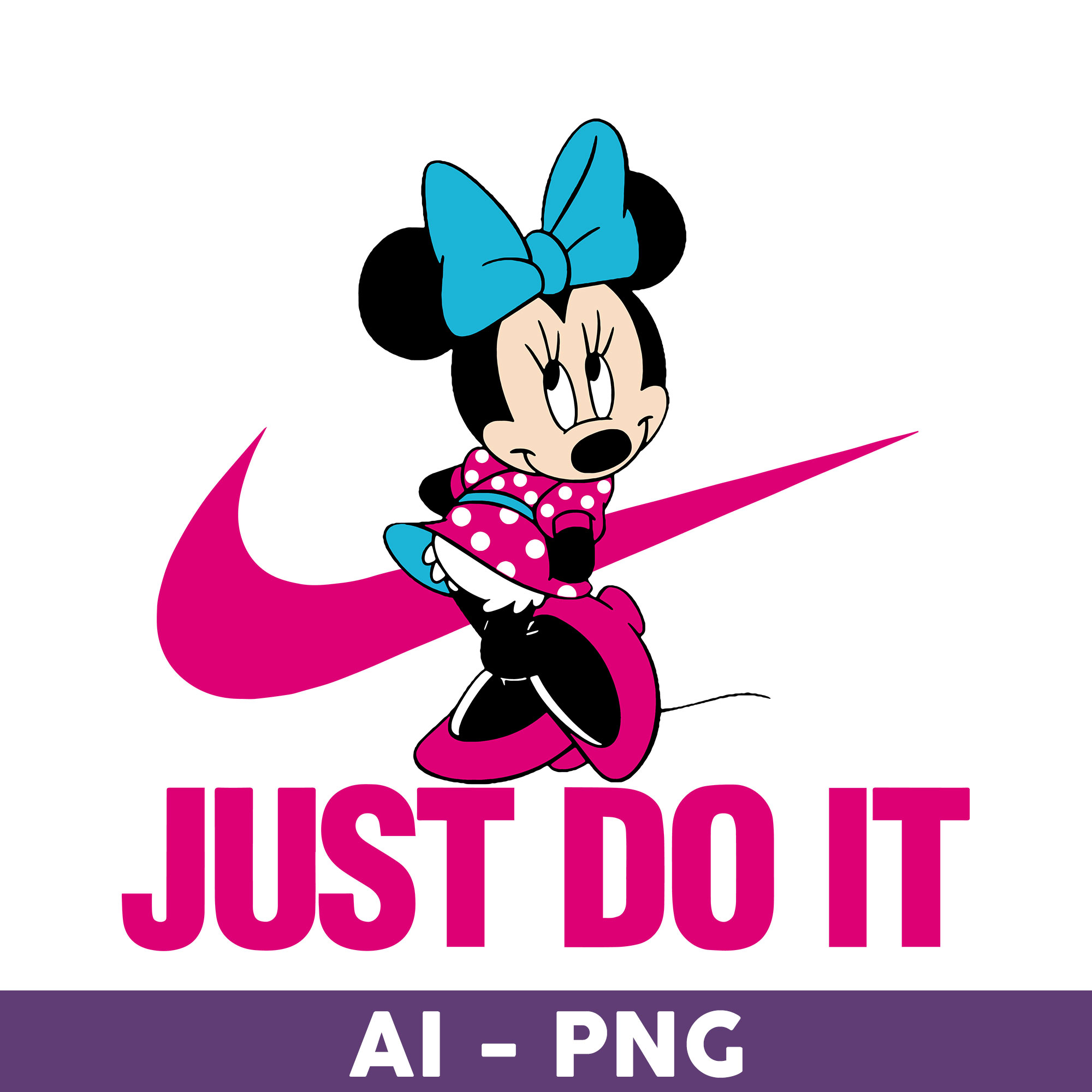 Nike Minnie Mouse Png, Just Do It Png3 | Inspire Uplift