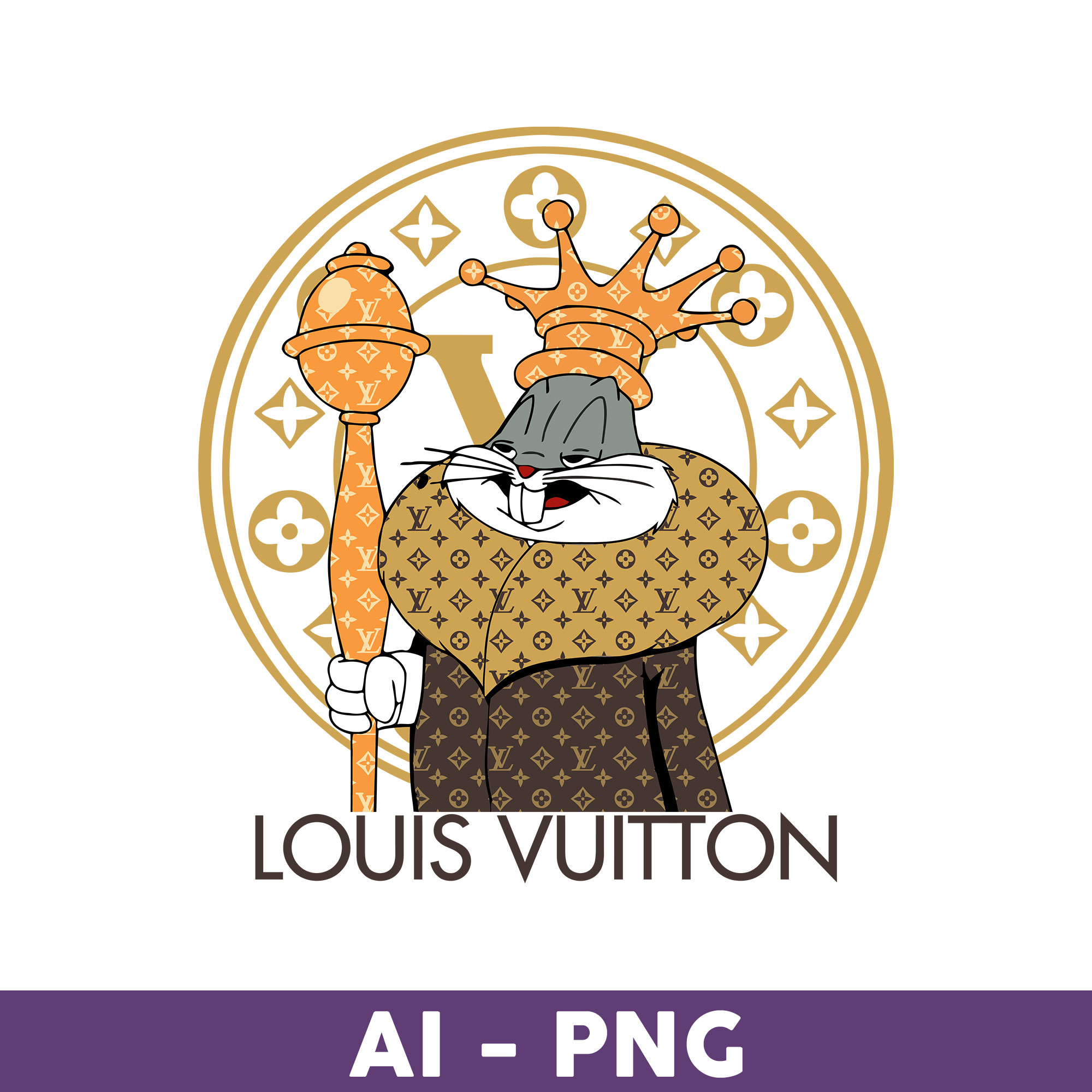 Louis Vuitton Bugs Bunny Png, Bugs Bunny Png - Inspire Uplift