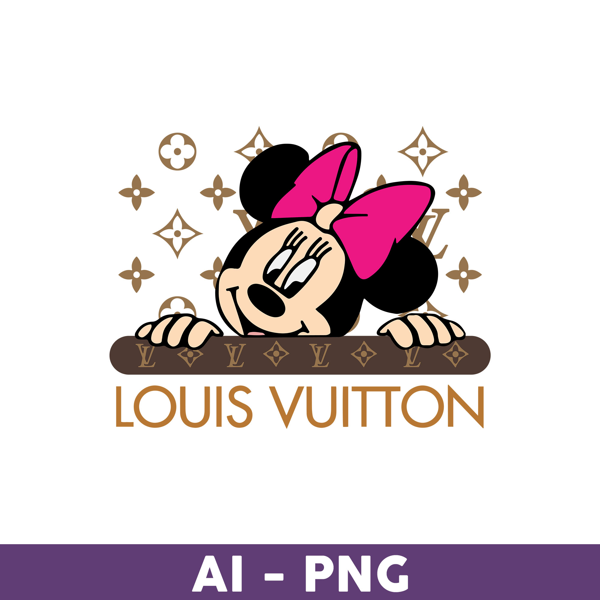 Minnie Mouse Louis Vuitton Png, Minnie Png5 | Inspire Uplift