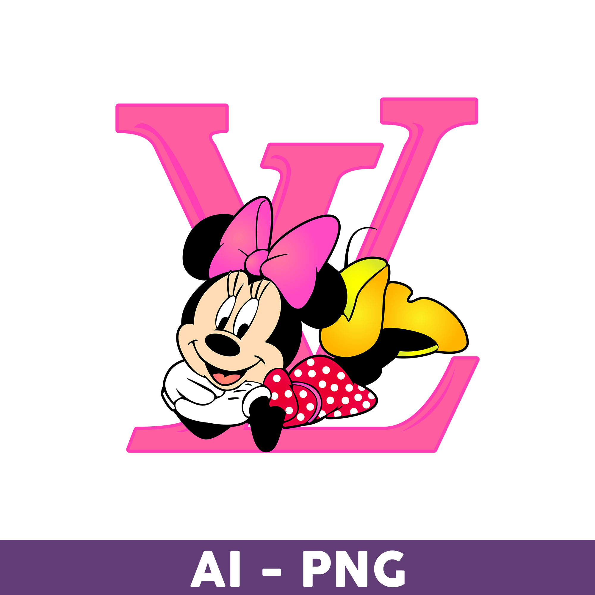 Minnie Mouse Louis Vuitton Png, Louis Vuitton Logo Fashion P - Inspire ...