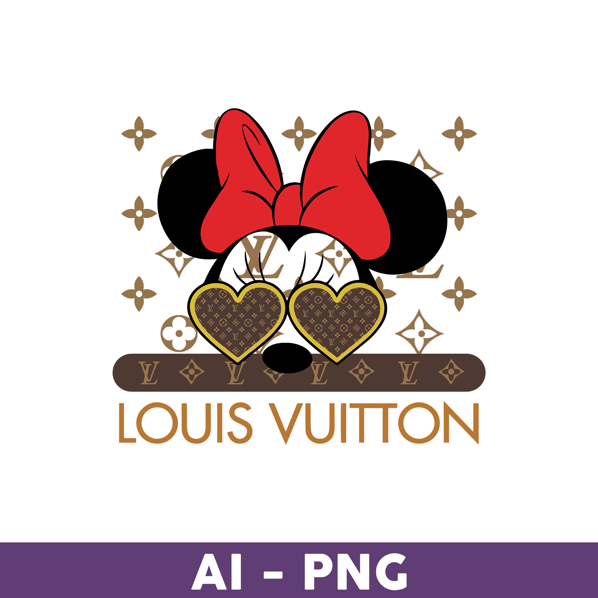 Minnie Mouse Louis Vuitton Png, Minnie Png, 1 | Inspire Uplift