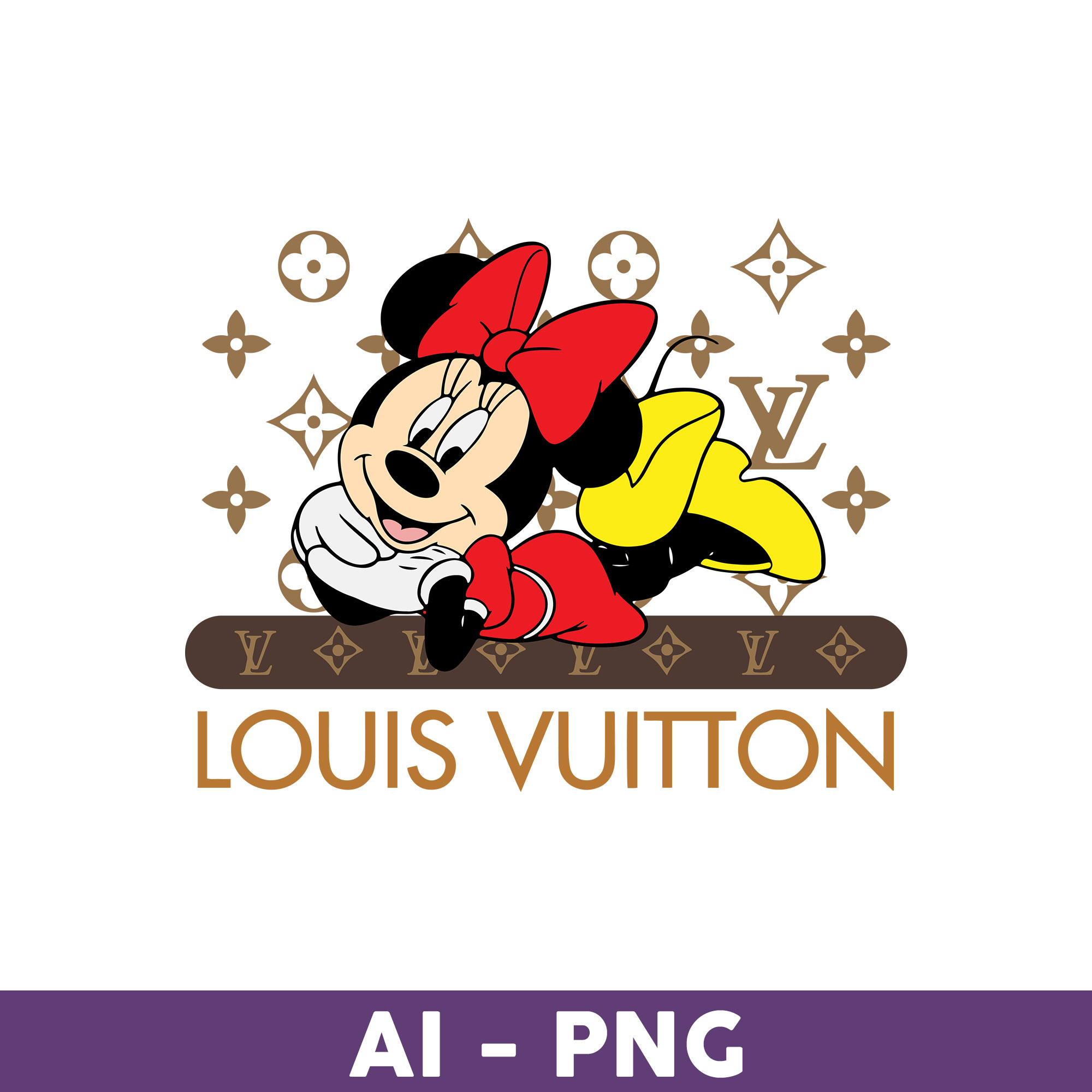 Minnie Mouse Louis Vuitton Png, Minnie Png, 10 | Inspire Uplift