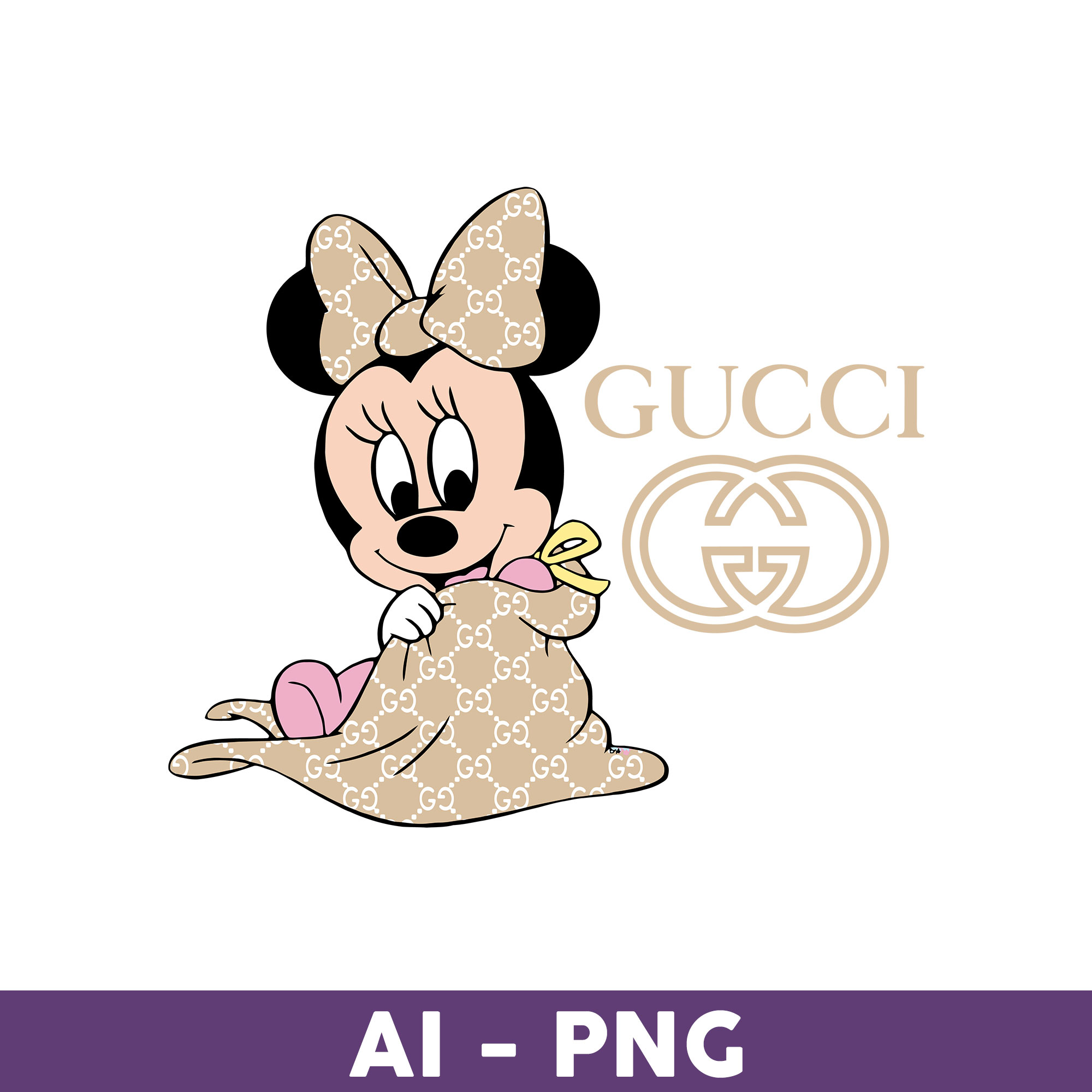 Gucci Baby Minnie Mouse Png, Minnie Mouse Png, 40 - Inspire Uplift