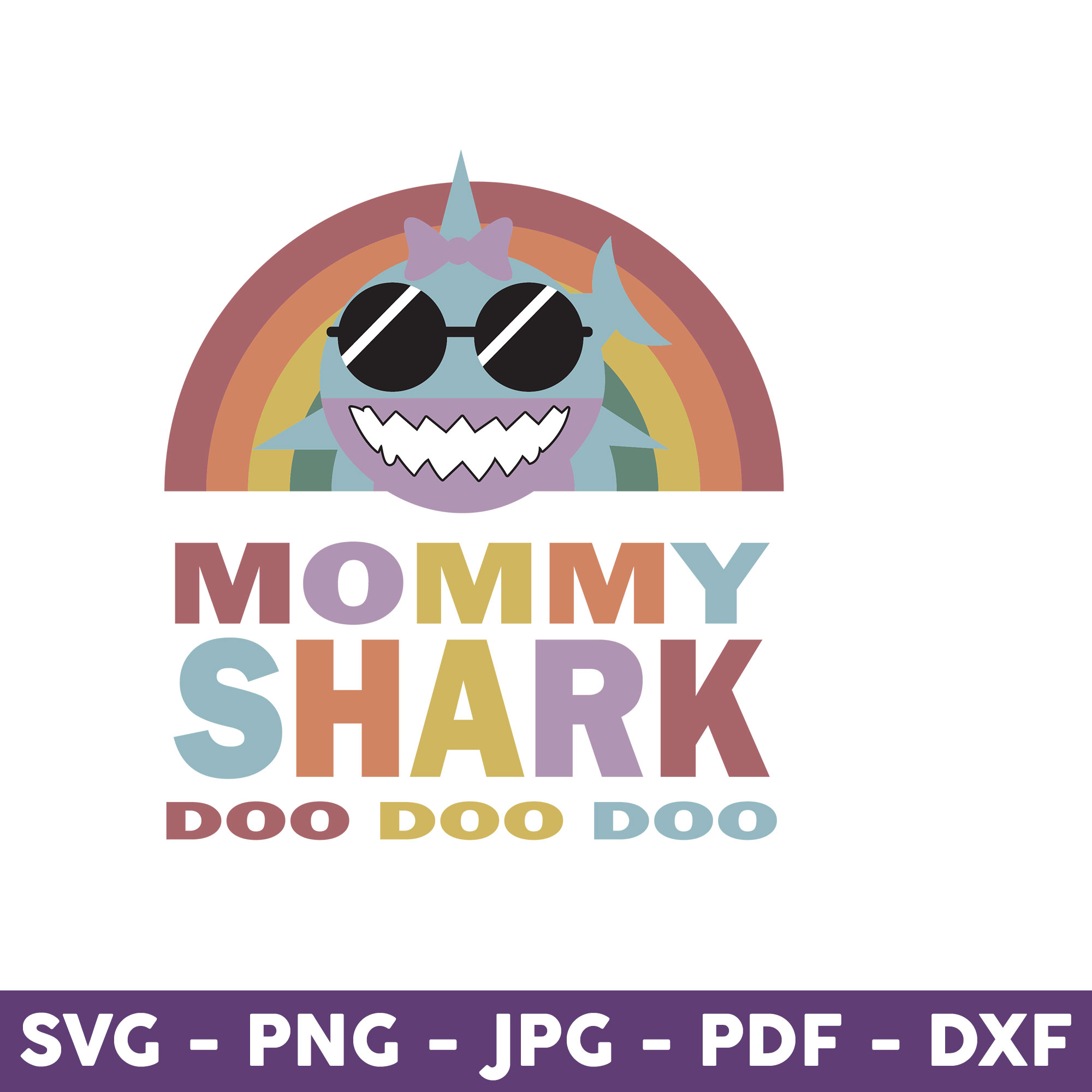 Mommy Shark Svg, Mommy Shark Doo Doo Doo Svg, 352 | Inspire Uplift