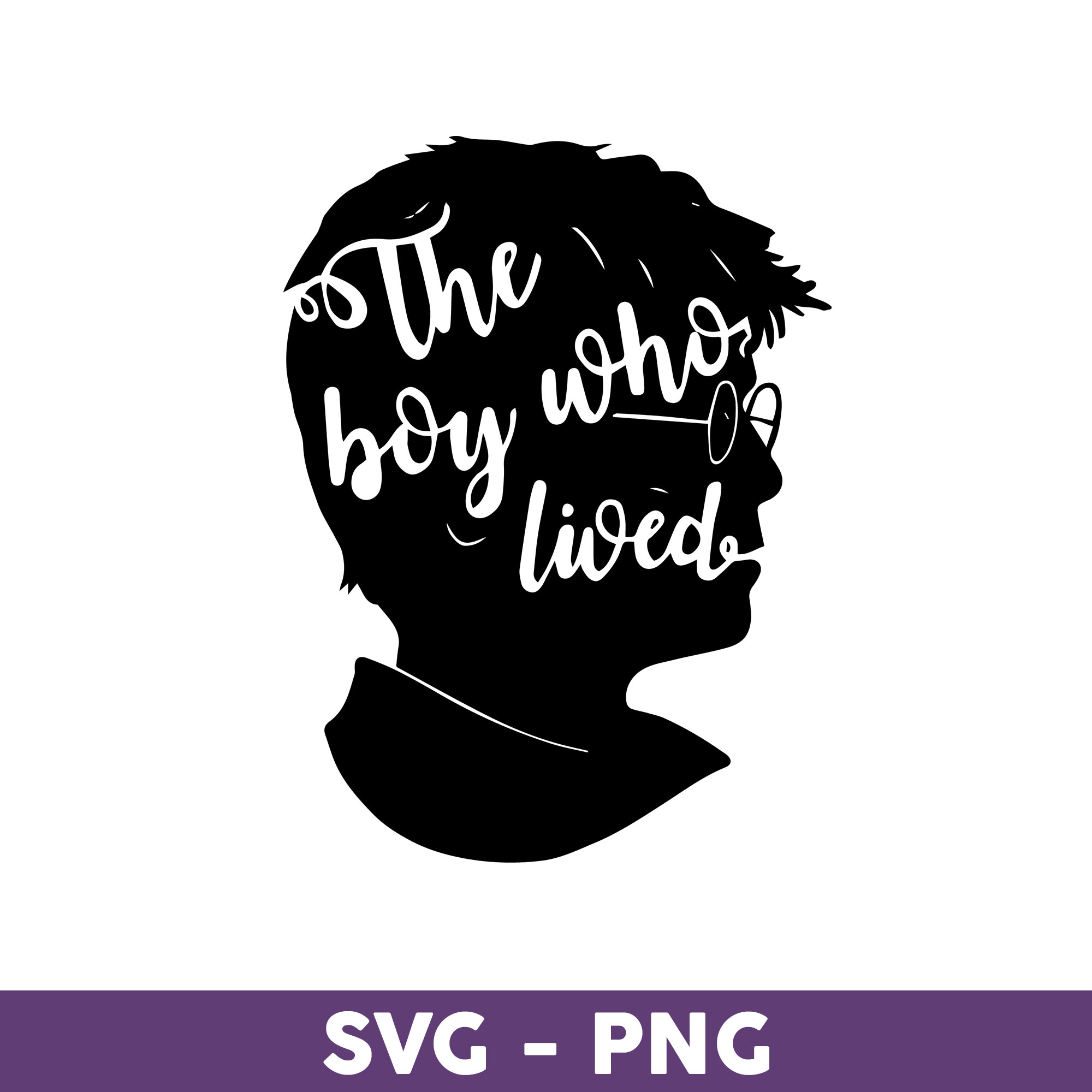 The Boy Who Lived Svg, Harry Potter Head Svg, 583 | Inspire Uplift
