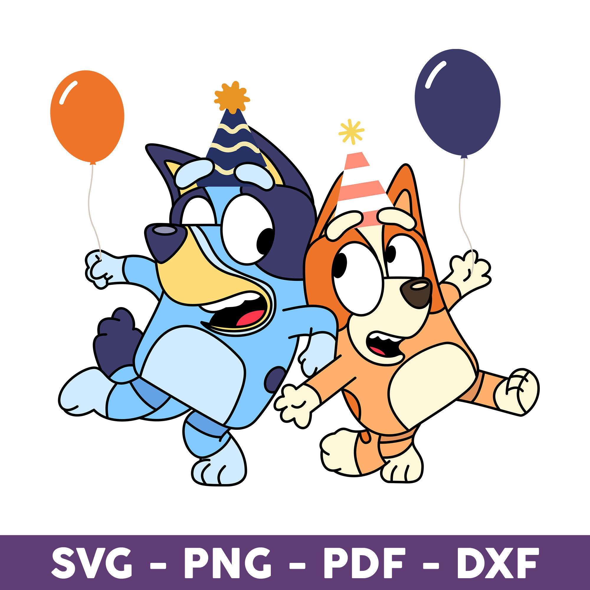 Bluey and Bingo Png, Bluey and Bingo Birthday Party Png, 957 | Inspire ...