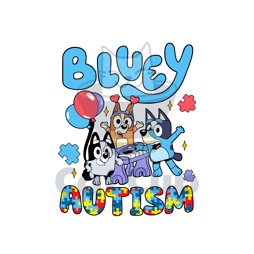 Bluey Autism Accept Understand Love SVG File Cut, Digital Fi | Inspire ...