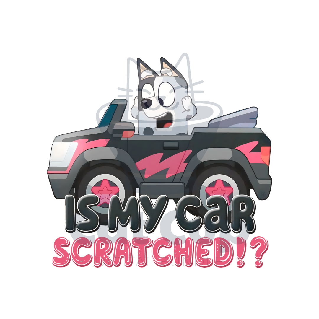 Funny Muffin Is My Car Scratched PNG File Instant Download, | Inspire ...