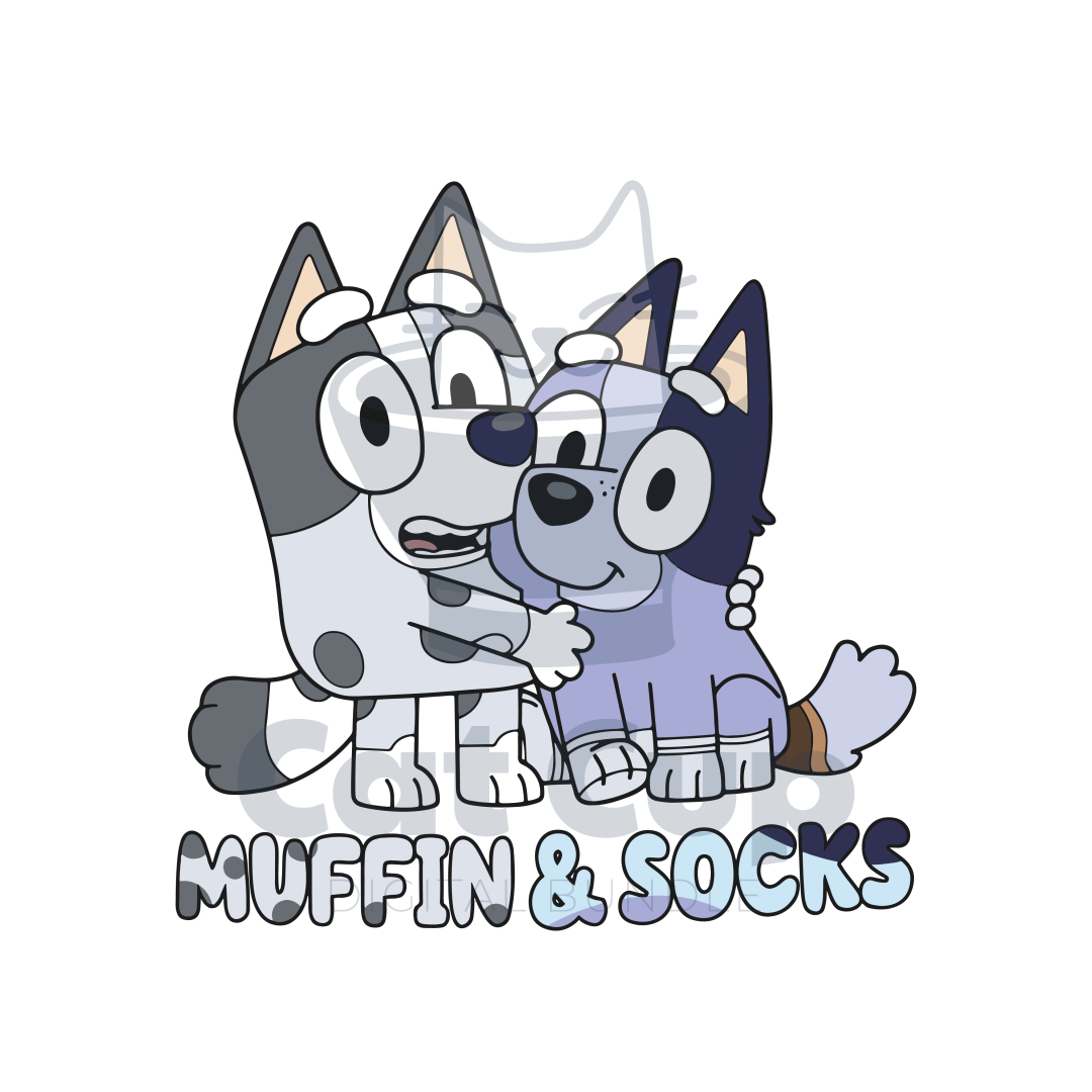Muffin And Socks Bluey Character SVG File Instant Download, | Inspire ...