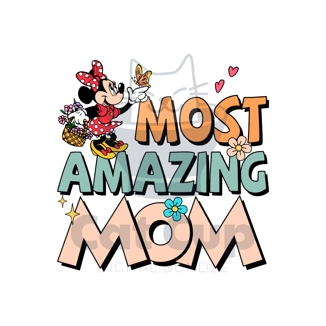 Most Amazing Mom Minnie Mama SVG, Digital File, Instant Down | Inspire ...