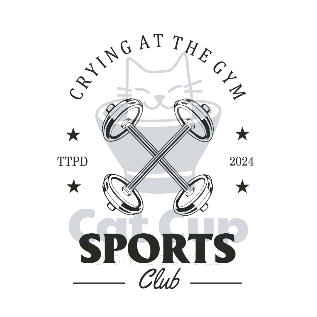 Crying At The Gym Sports Club TTPD SVG Digital File | Inspire Uplift