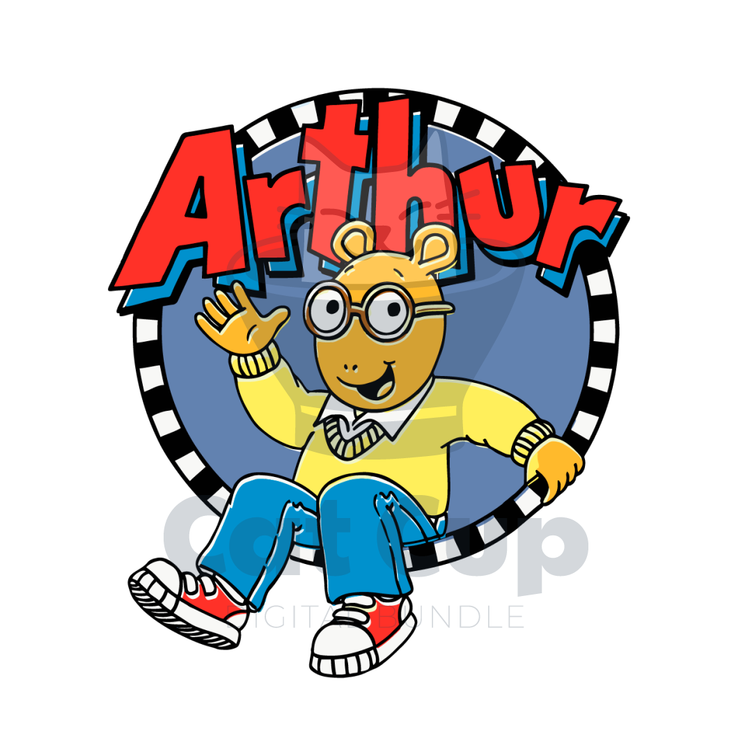 Arthur 90s Cartoon Character SVG Digital File - Inspire Uplift