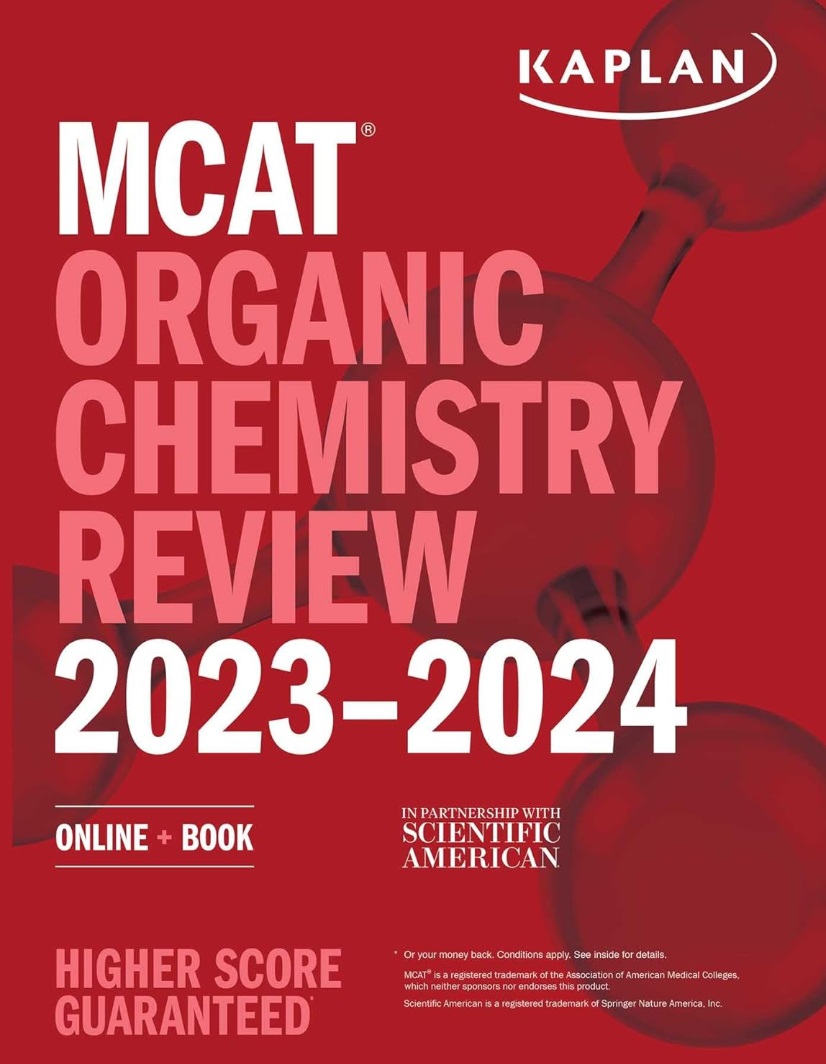 MCAT Organic Chemistry Review 2023 2024 Online Book (Kaplan | Inspire Uplift