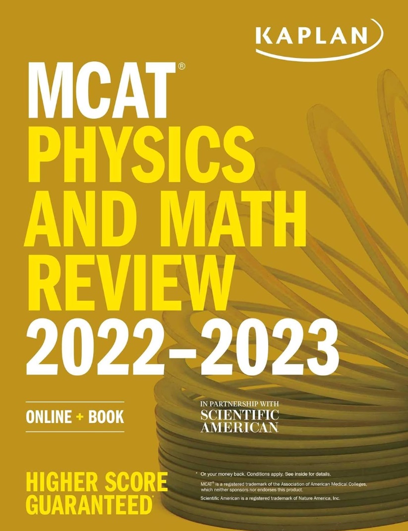MCAT Physics and Math Review 2022 2023 Online Book (Kaplan T | Inspire ...