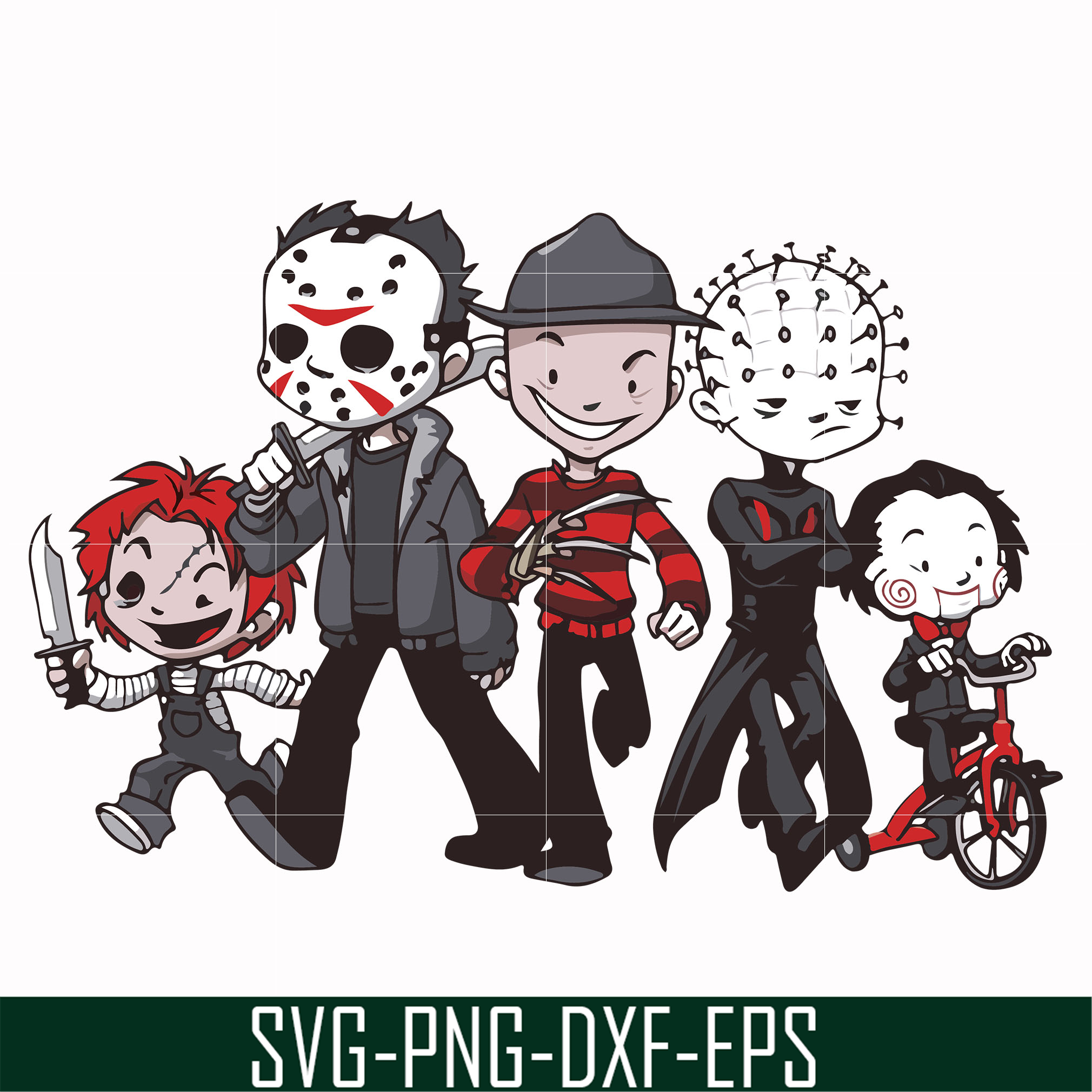 Scary Friends Horror svg, Halloween svg, png, dxf, eps digit | Inspire ...