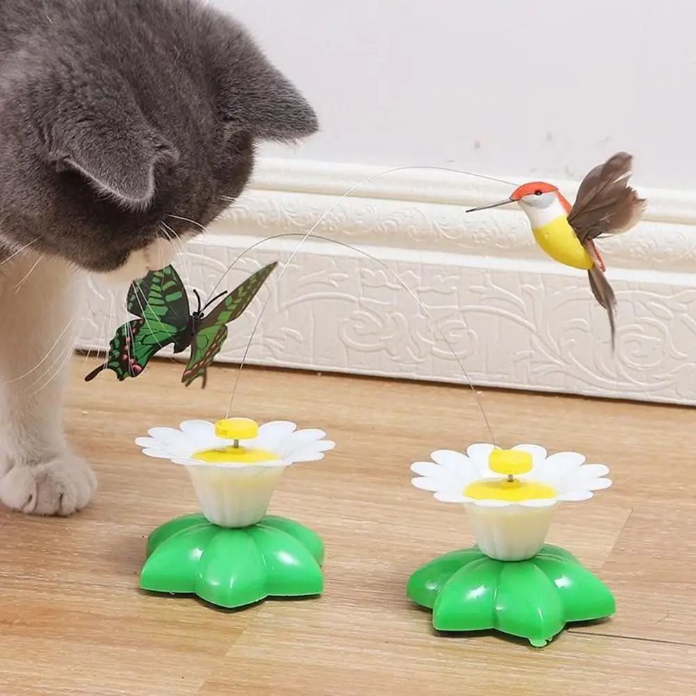 Interactive Rotating Butterfly Cat Toy | Inspire Uplift