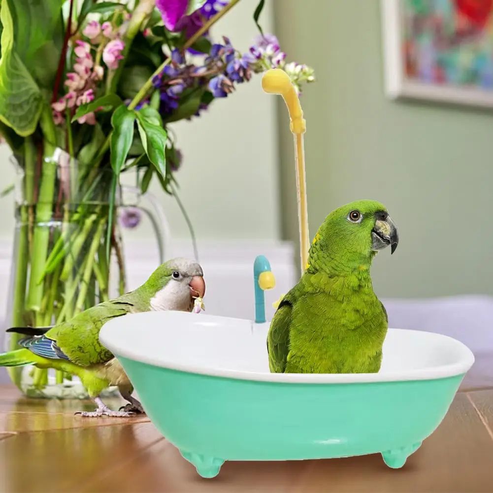 Automatic Parrot Shower Bathtub Bird Bath Pool Cage Accessor | Inspire ...