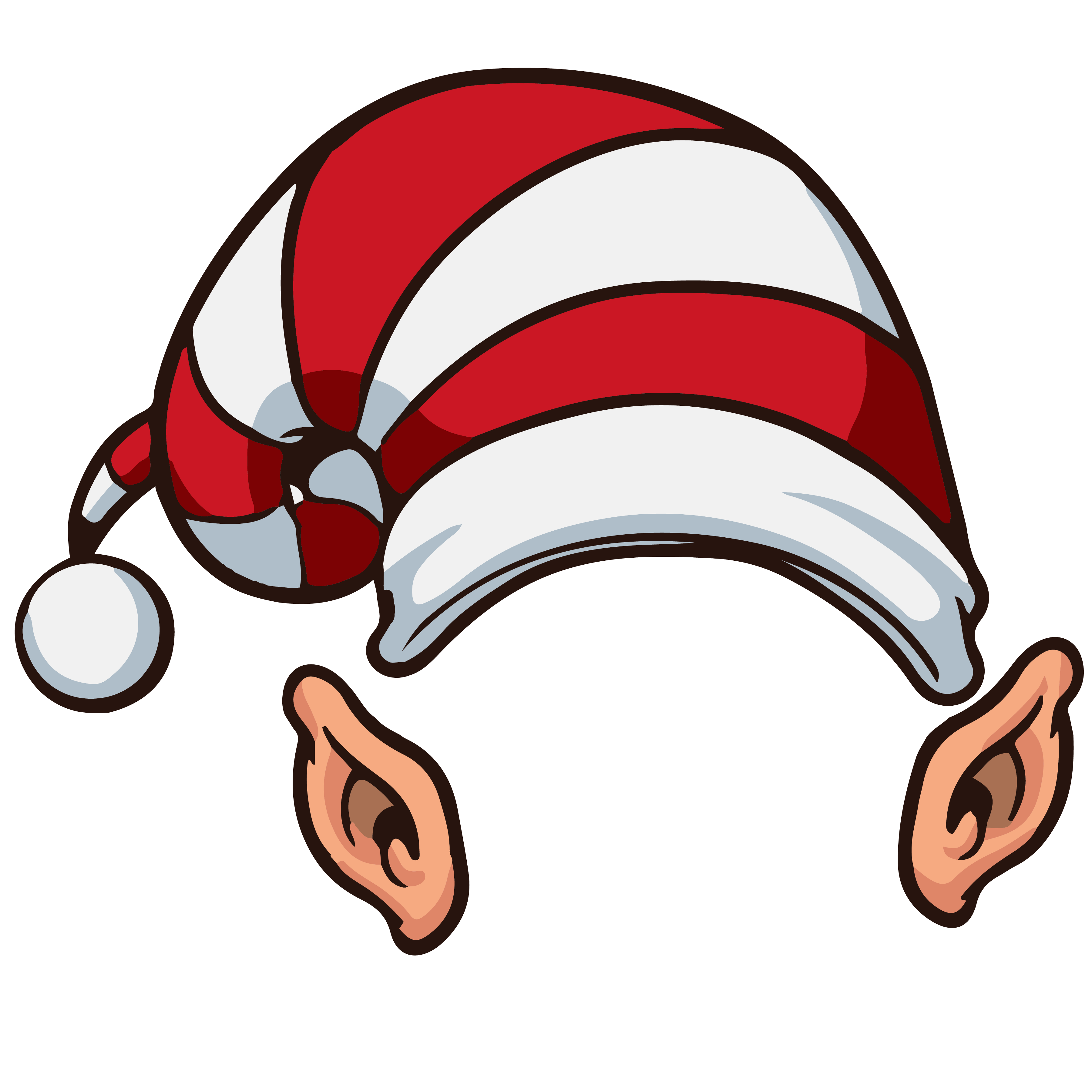 Elf hat Svg, Elf hat Christmas Svg, Elf ears Svg, Elf clip a | Inspire ...