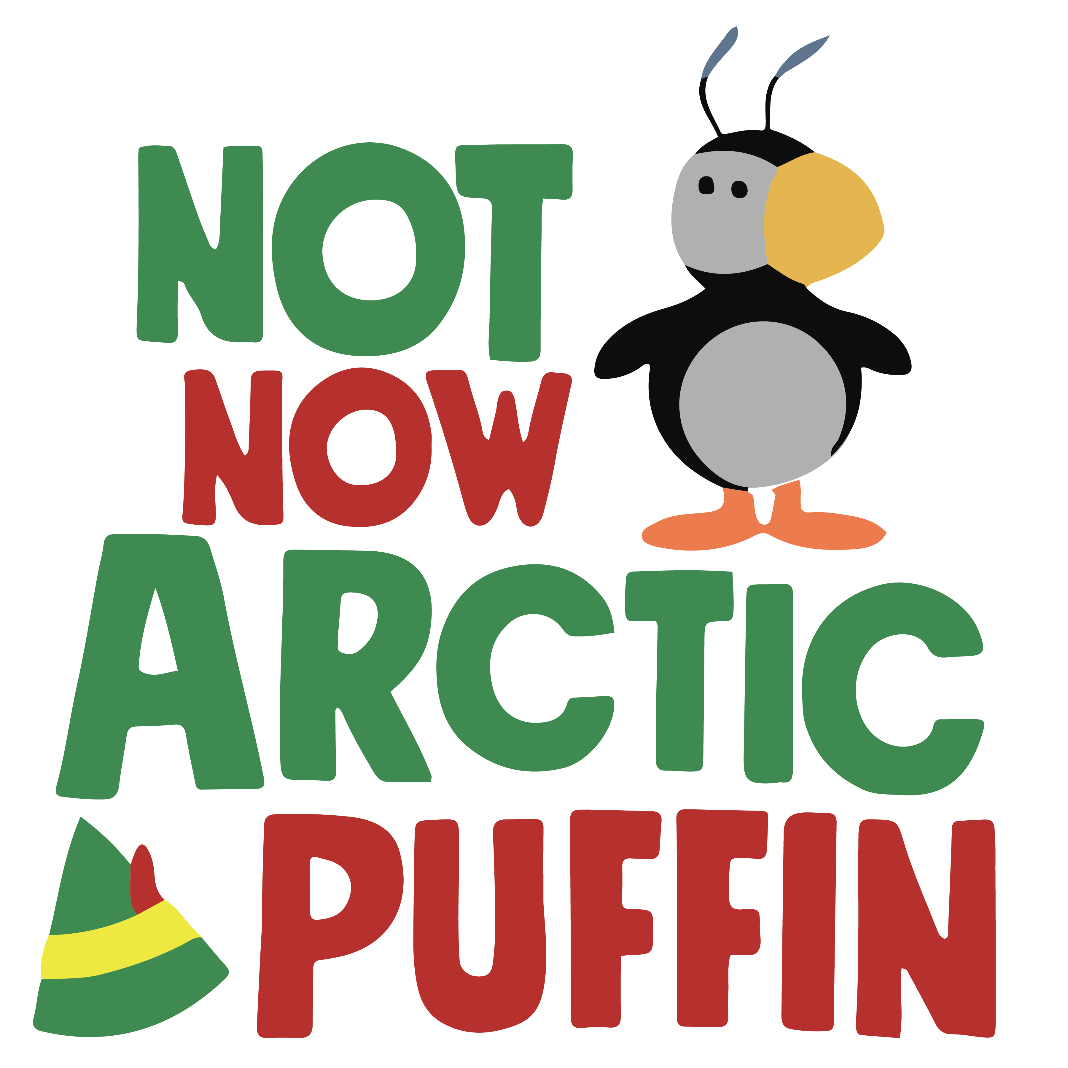 Not now arctic puffin Svg, Elf Christmas Svg, Elf Svg Files, | Inspire ...