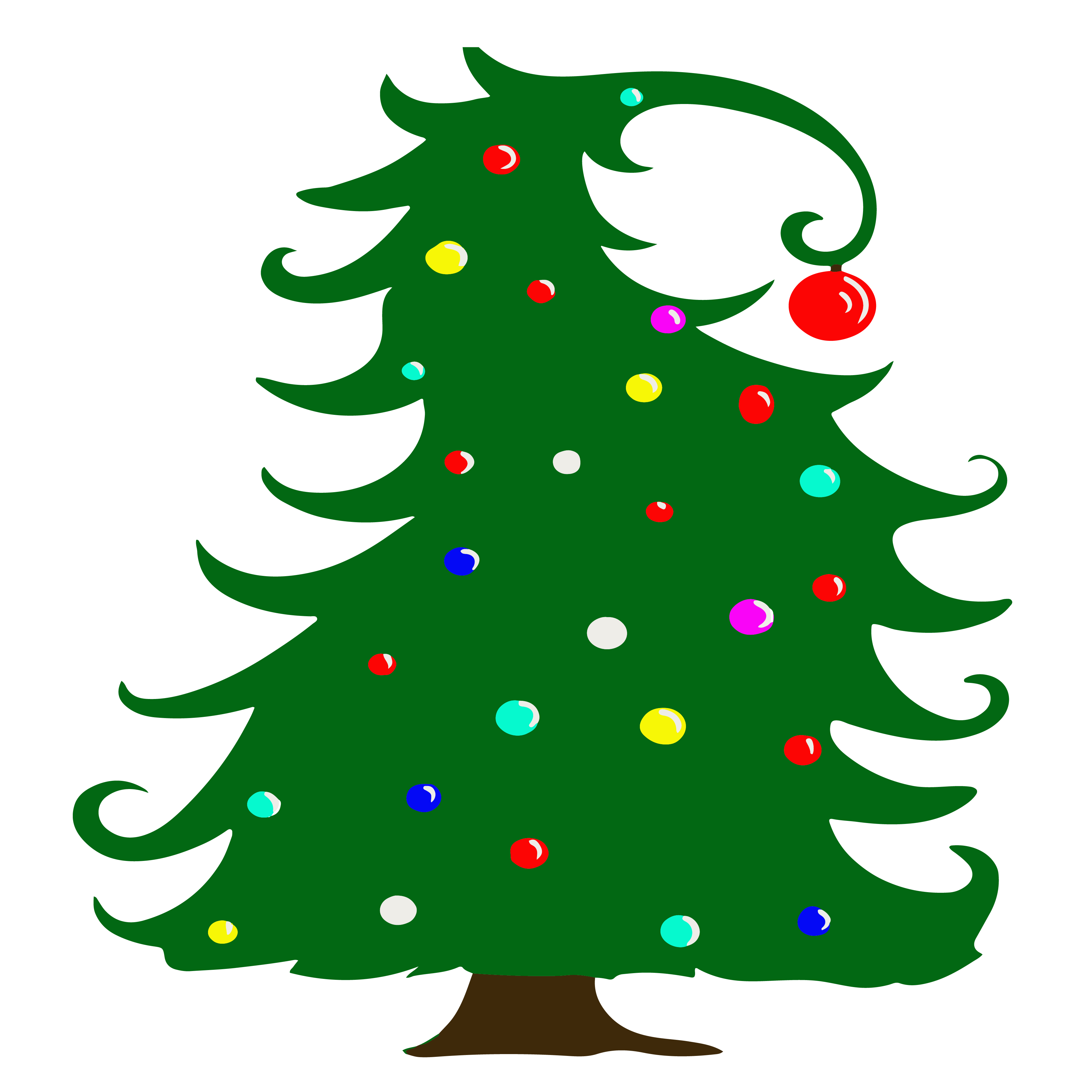 Christmas Tree Svg, Tree clipart, Curvy Christmas Tree Svg, | Inspire ...