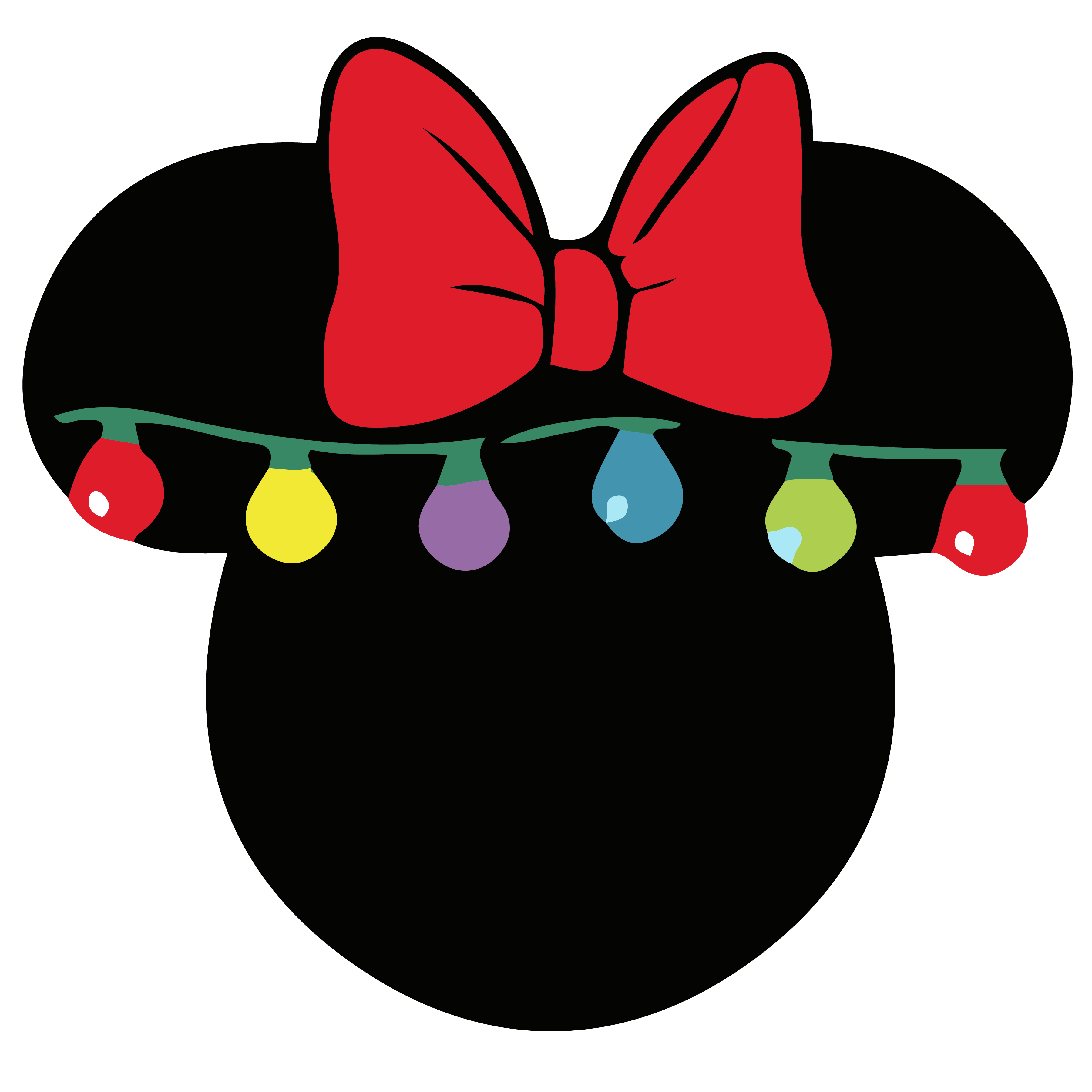 Minnie mouse christmas lights Svg, Disney Christmas Svg, Dis | Inspire ...