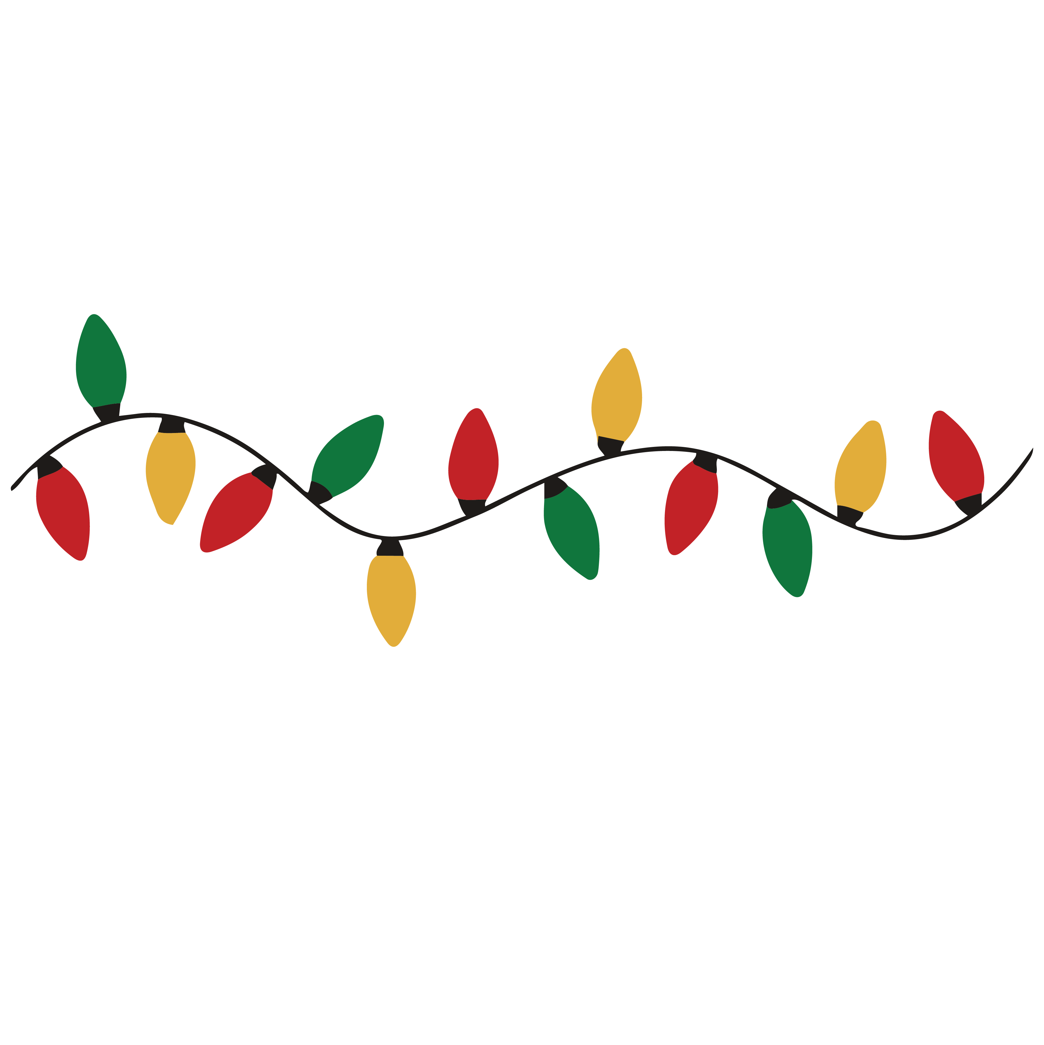Christmas lights svg, lights clipart, christmas svg, digital | Inspire ...