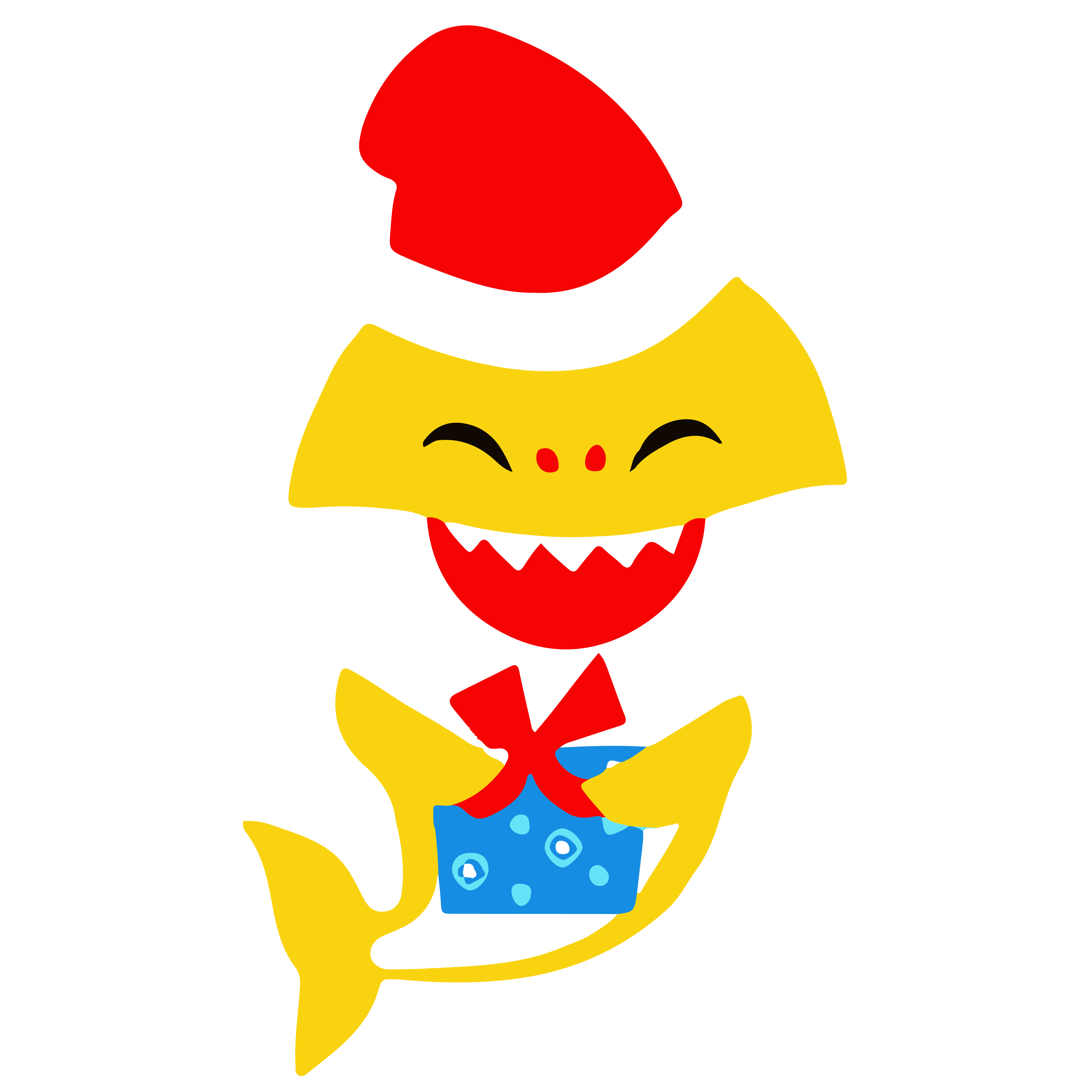 Shark santa Svg, Baby Shark Christmas Svg, Cute Christmas Sh | Inspire ...