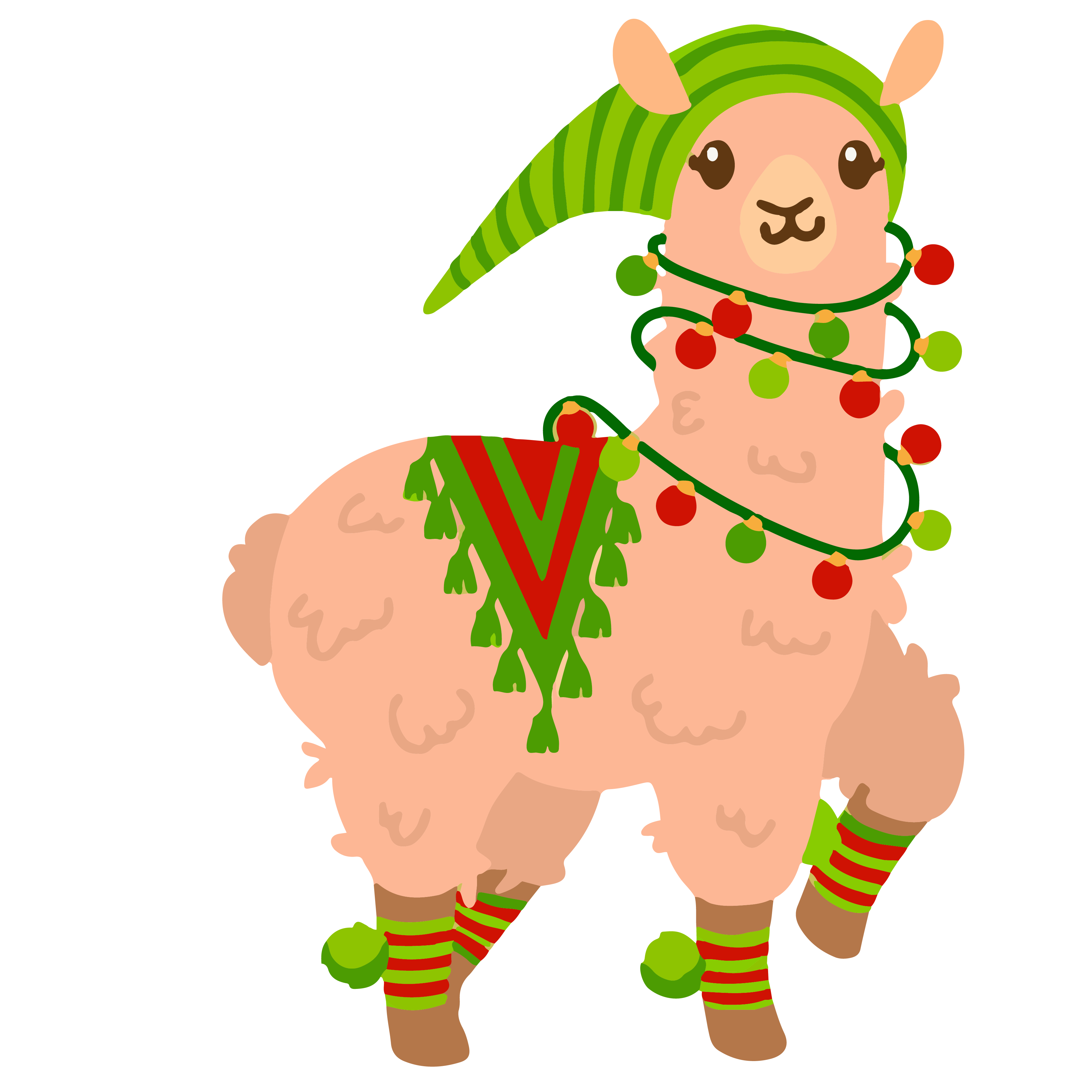 Llama Christmas Svg, Llama Christmas lights Svg, Llamas clip | Inspire ...
