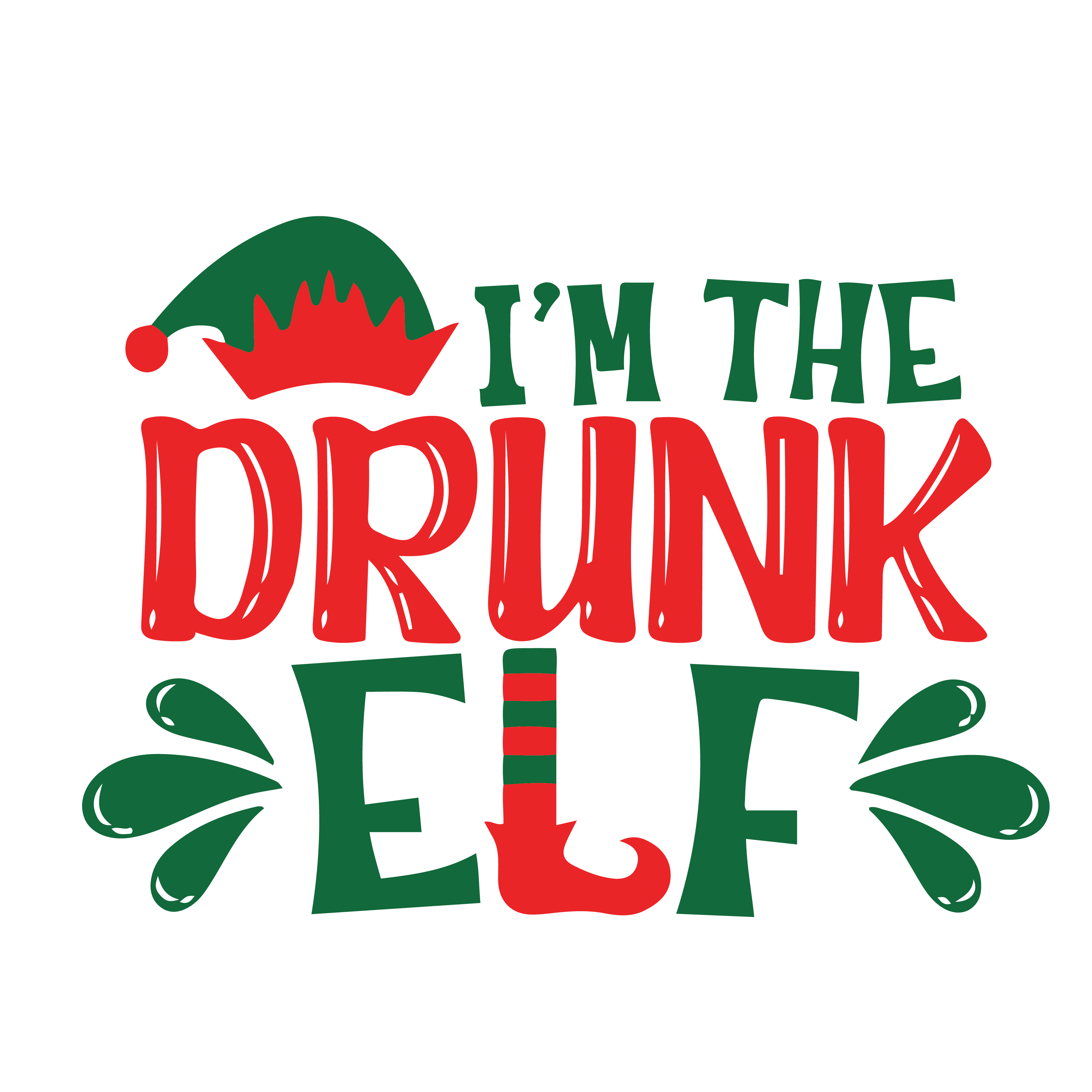 I'm the drunk elf Svg, Elf Friends Svg, Elf Family Svg, Chri | Inspire ...