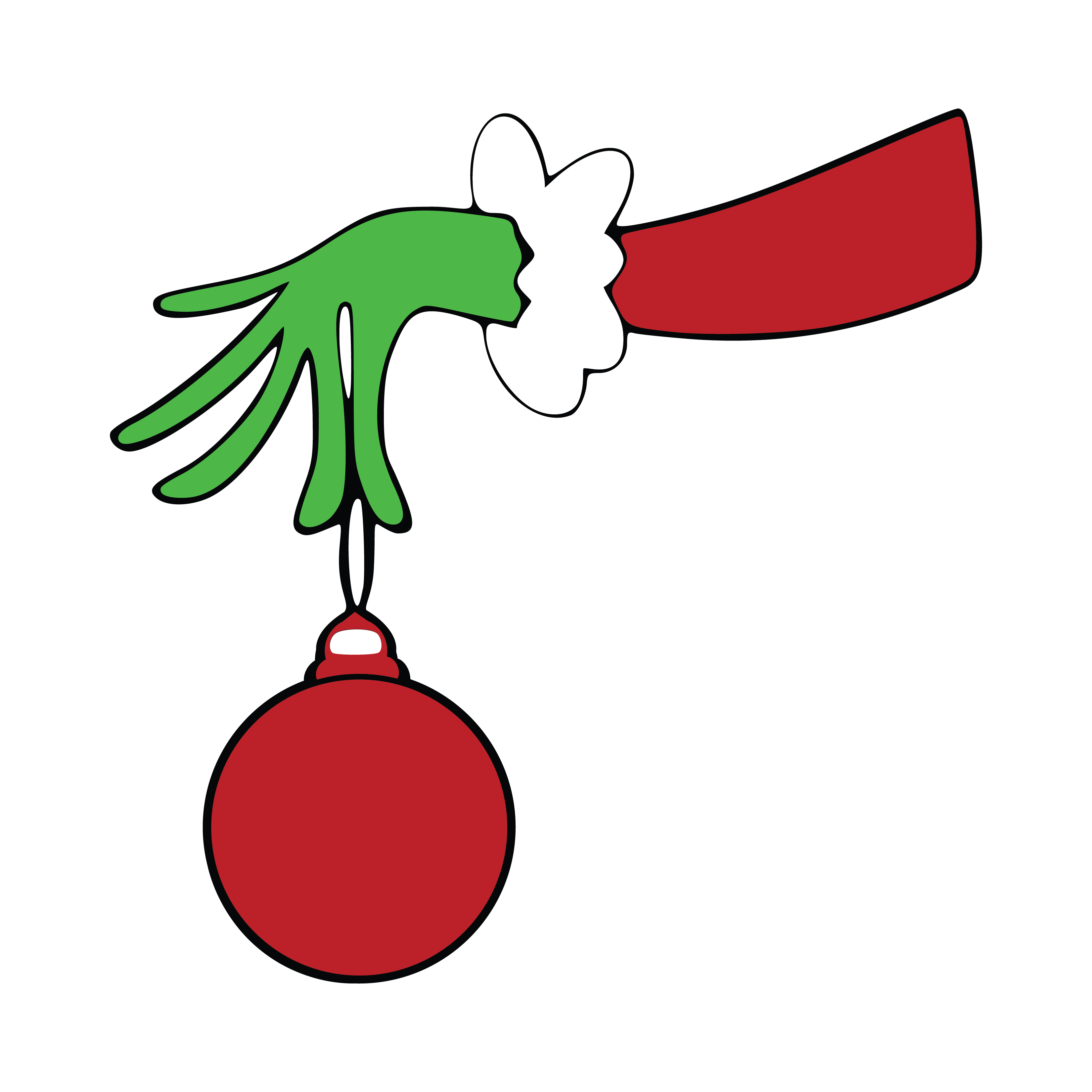 Grinch Hand Christmas Ball Svg, Grinch Christmas Svg, Grinch | Inspire ...