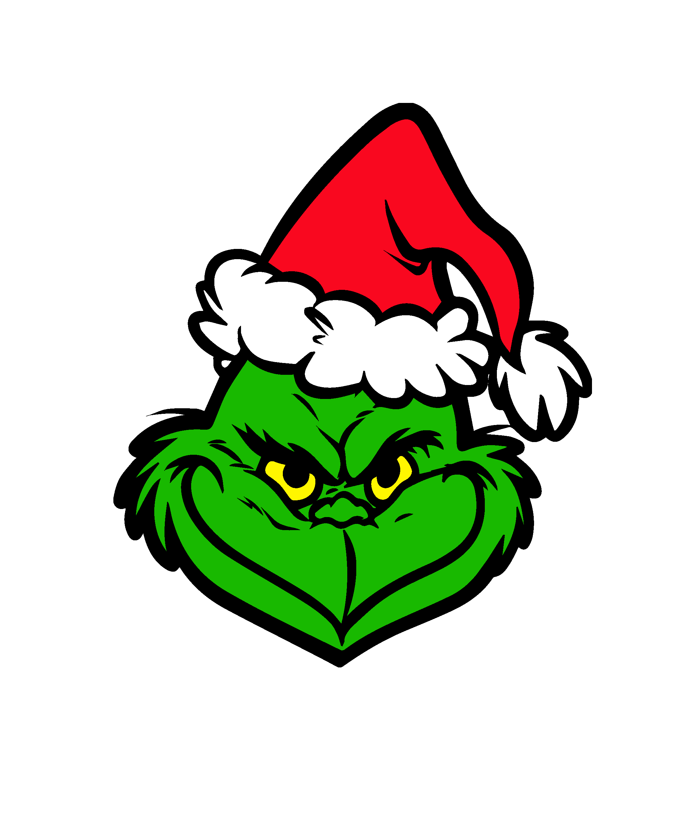 Grinch Face Svg, Grinch Svg, Grinch Christmas Svg, Santa Gri | Inspire ...