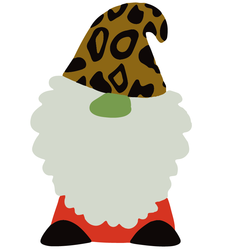 Leopard Gnome Svg, Christmas Gnome Svg for Sublimation, Gnom | Inspire ...