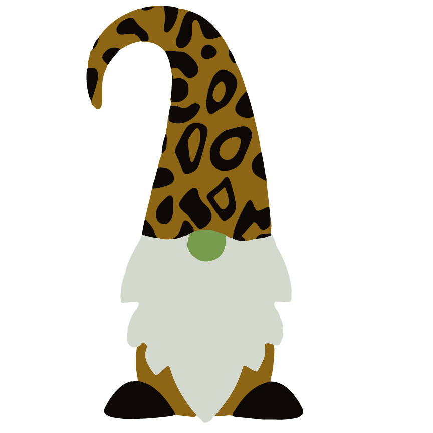 Leopard Gnome Svg, Christmas Gnome Svg for Sublimation, Gnom | Inspire ...