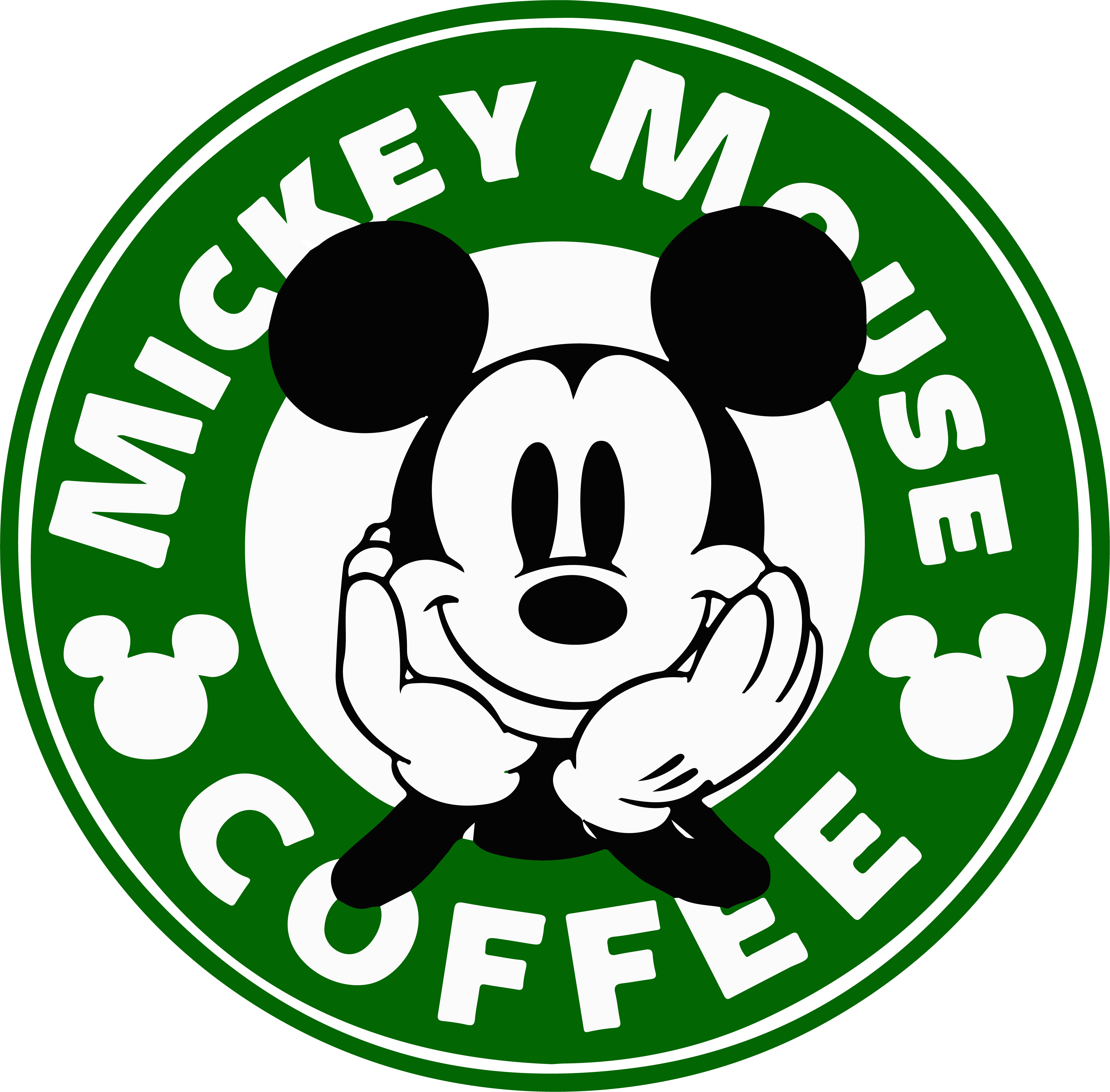 Mickey Mouse Coffee logo Svg, Starbucks logo Svg, Mickey Mou - Inspire ...