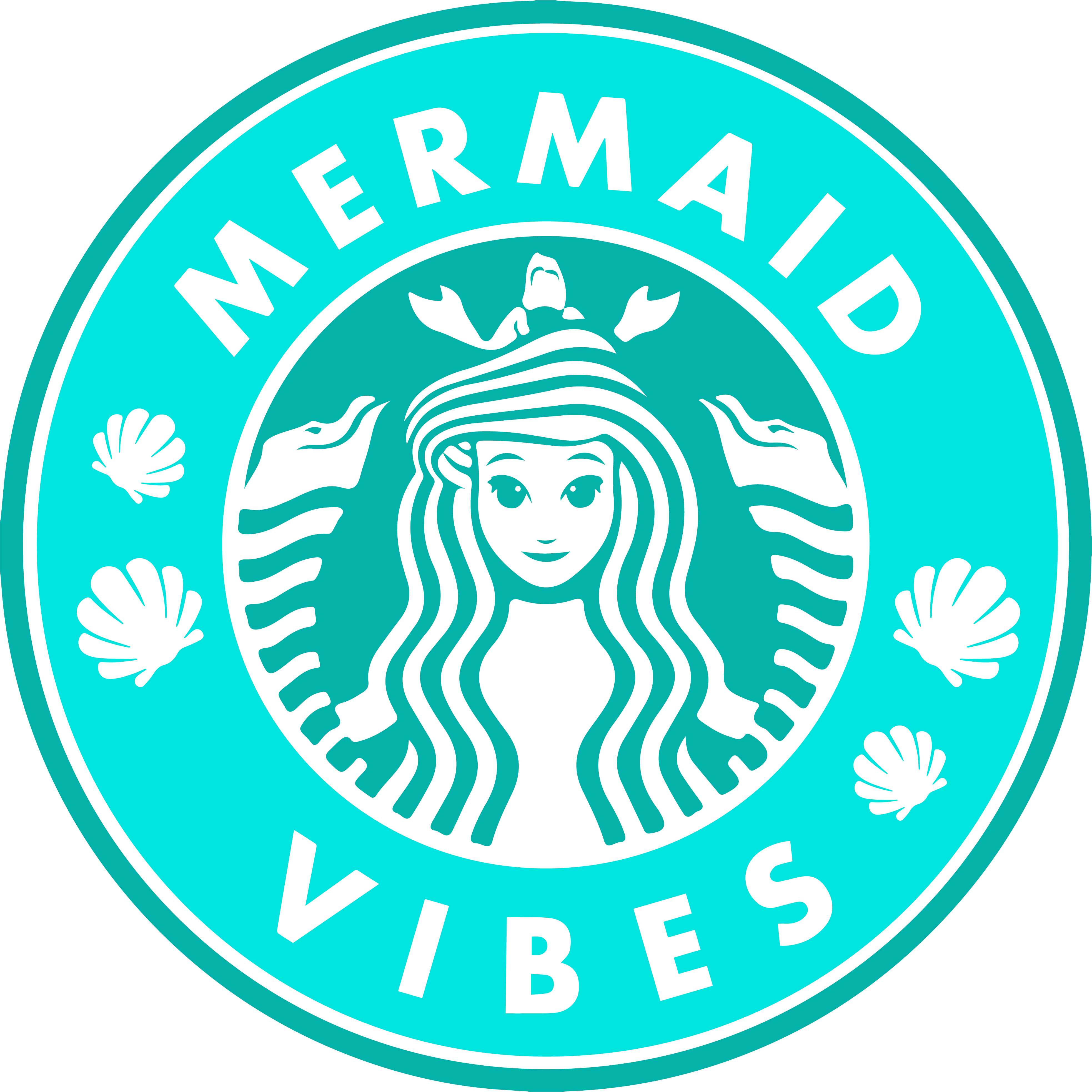 Mermaid Vibes logo Svg, Starbucks Svg, Starbucks logo Svg, S | Inspire ...