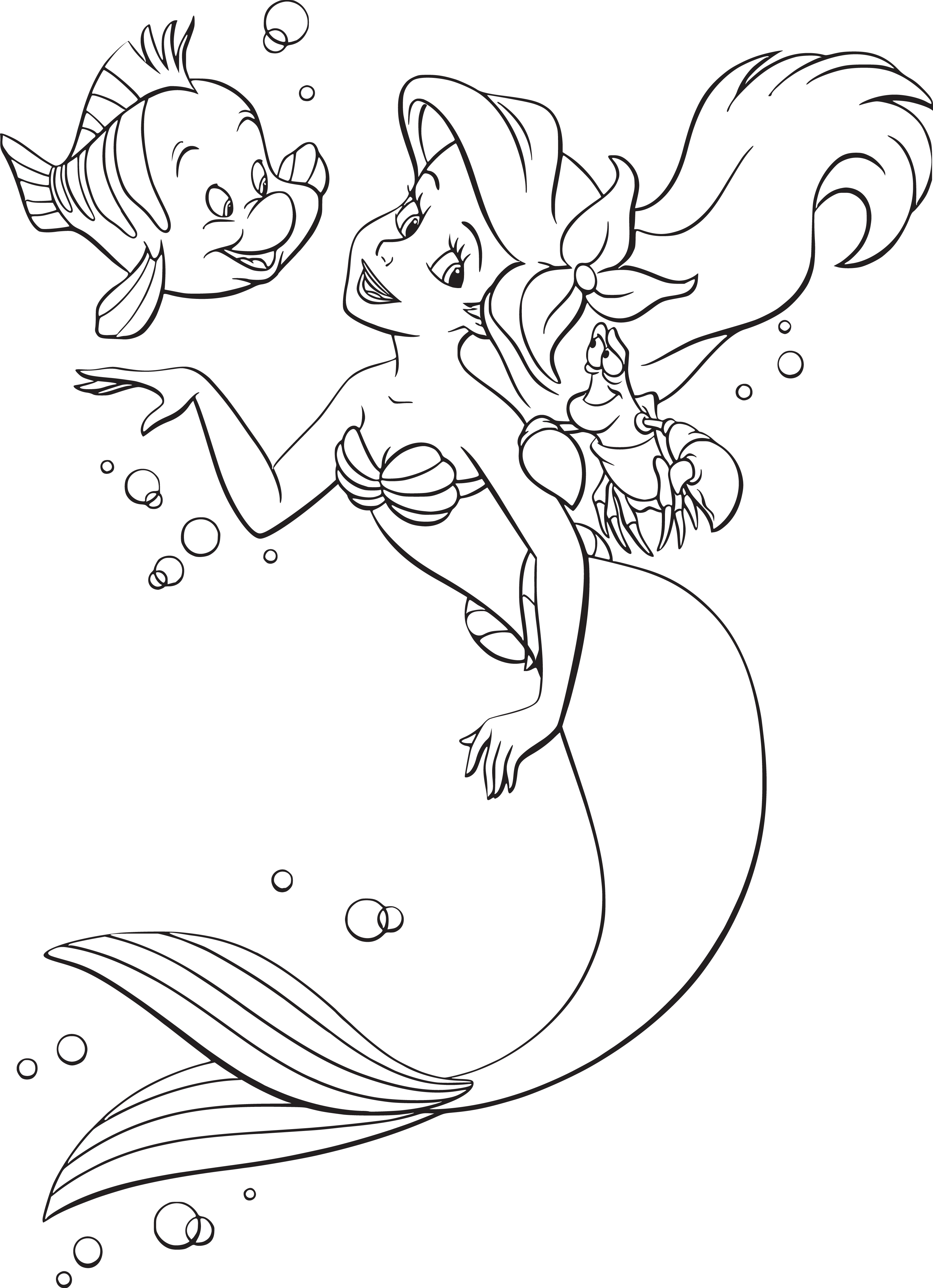 Ariel Outline Svg, Ariel Clipart, Little Mermaid Svg, Prince | Inspire ...