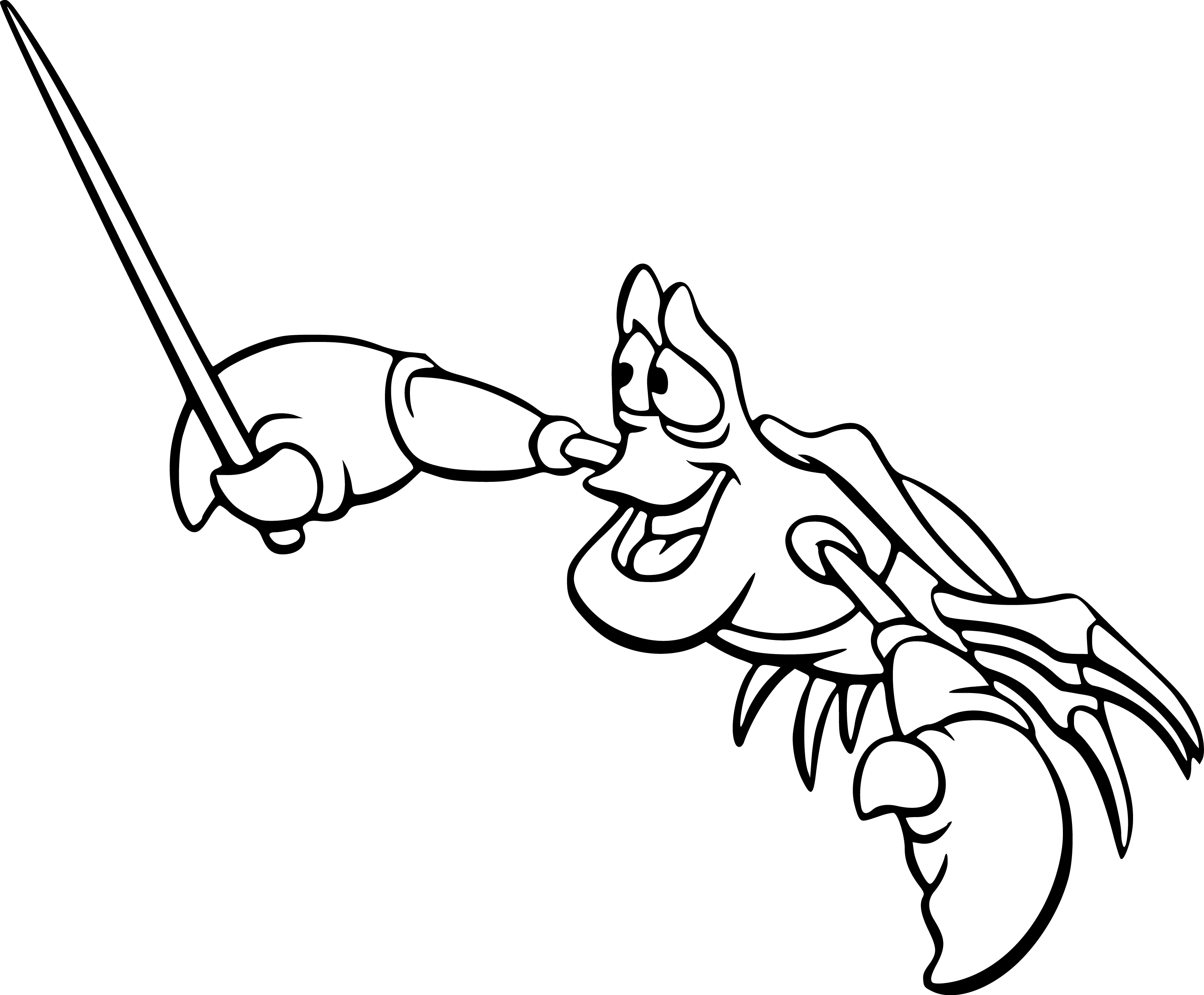 Sebastian Outline Svg, Ariel Svg, Little Mermaid Svg, Prince - Inspire ...