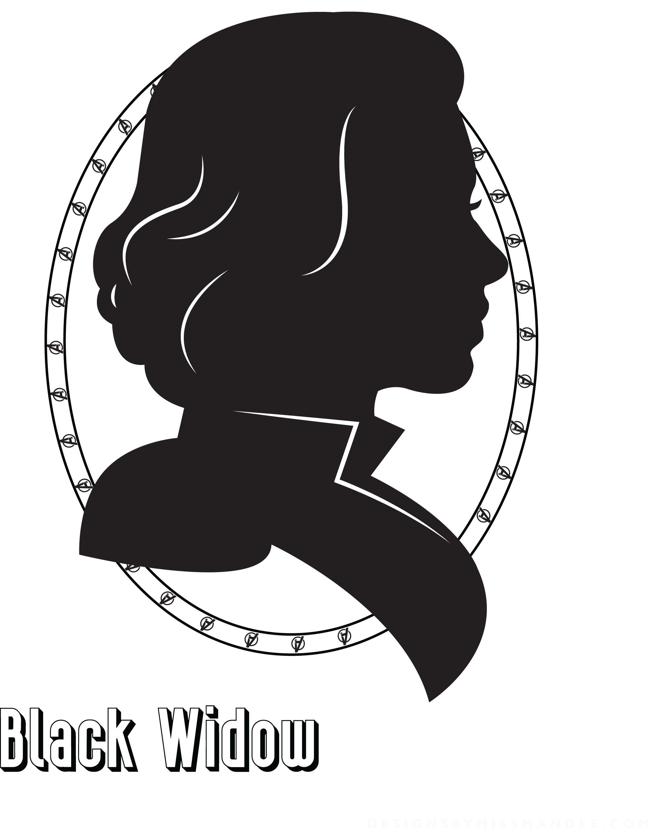 Black Widow head Svg, Avengers Svg, Marvel Svg, Marvel Clipa | Inspire ...