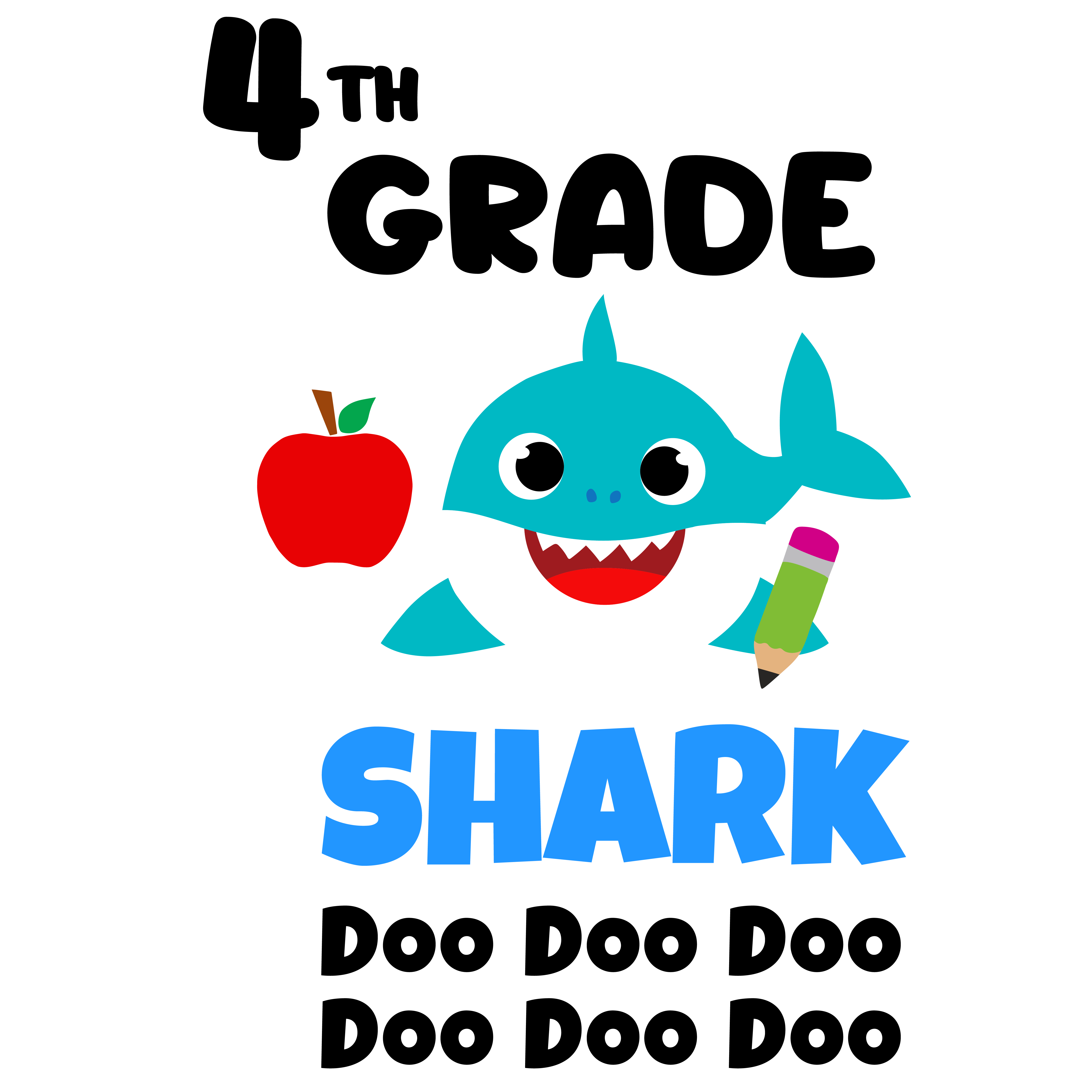 4th grade shark Svg, School Shark Svg, Baby Shark Svg, Shark | Inspire ...