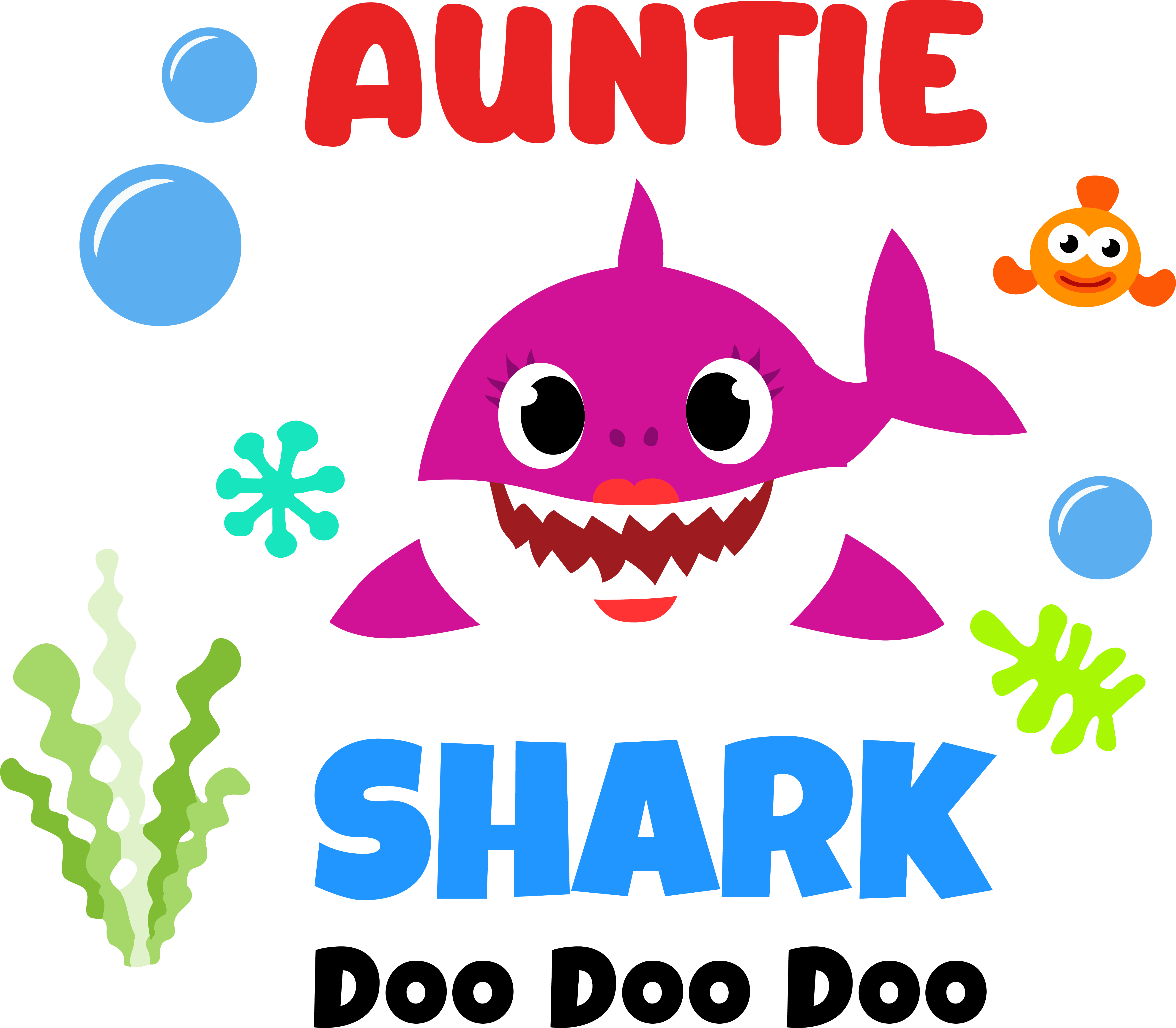 Auntie Shark Svg, Shark Family Svg, Baby Shark Svg, Shark Do | Inspire ...
