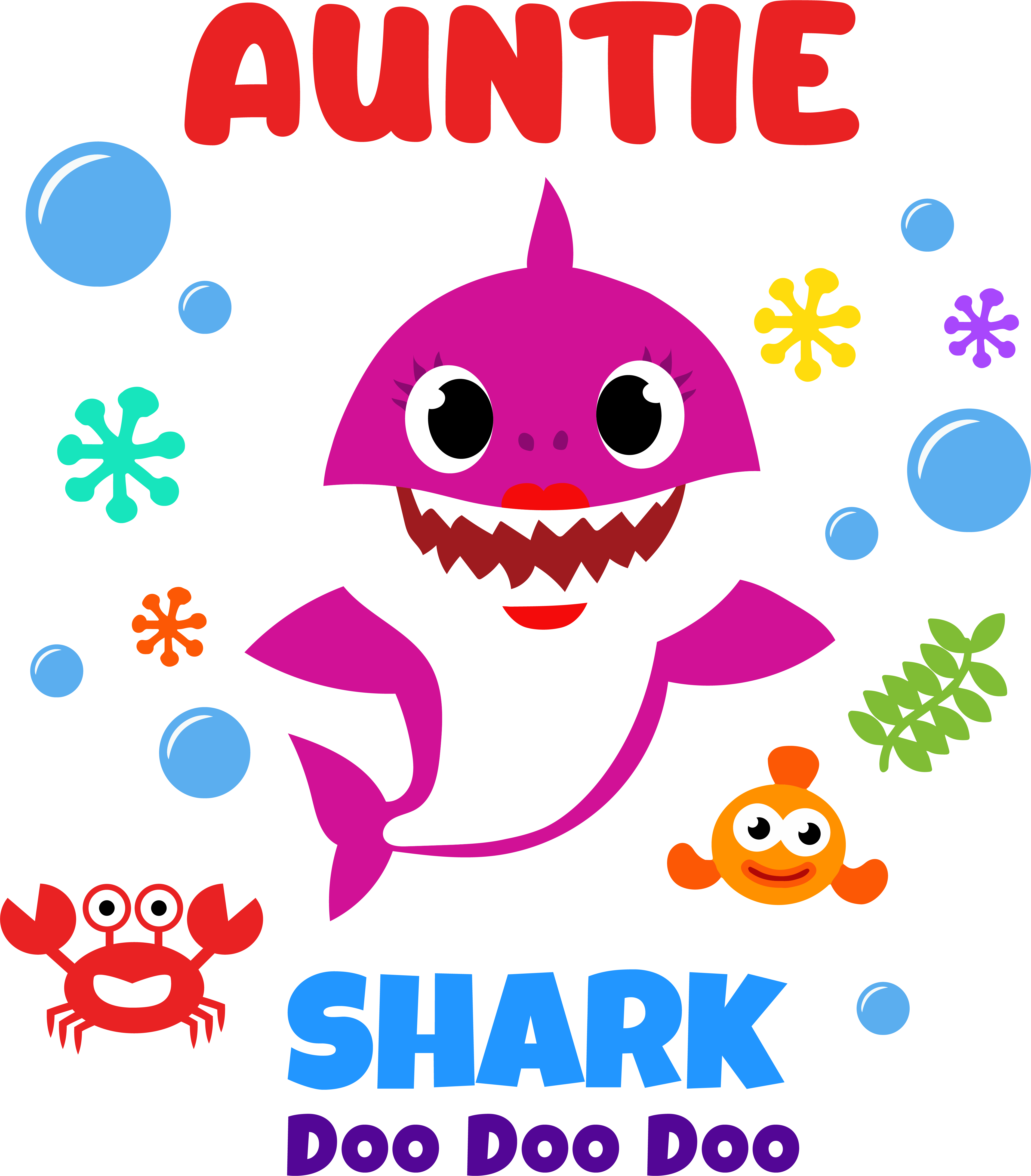 Auntie Shark Svg, Shark Family Svg, Baby Shark Svg, Shark Do | Inspire ...