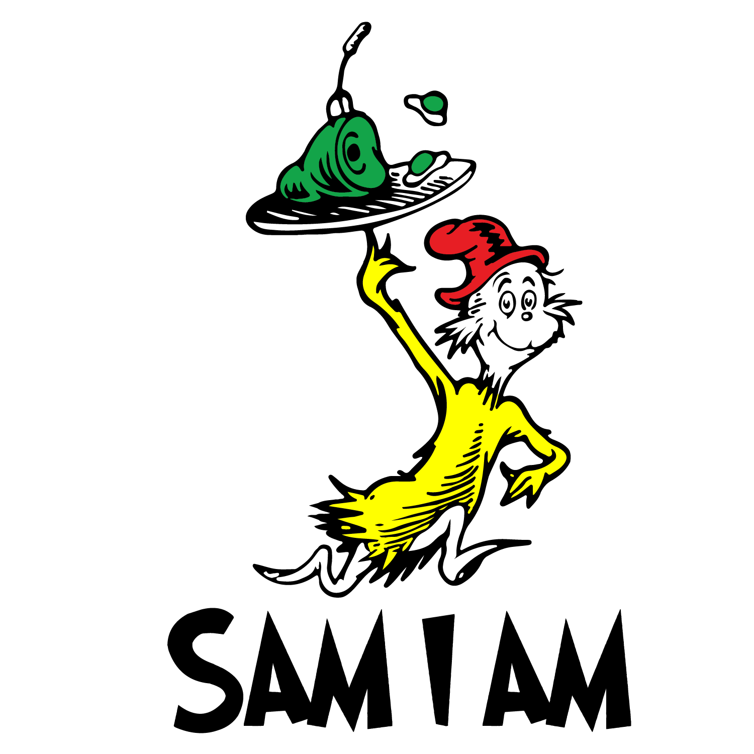 Dr Seuss Sam i am Svg, Dr Seuss Svg, Dr Seuss Clipart, Dr Se | Inspire ...