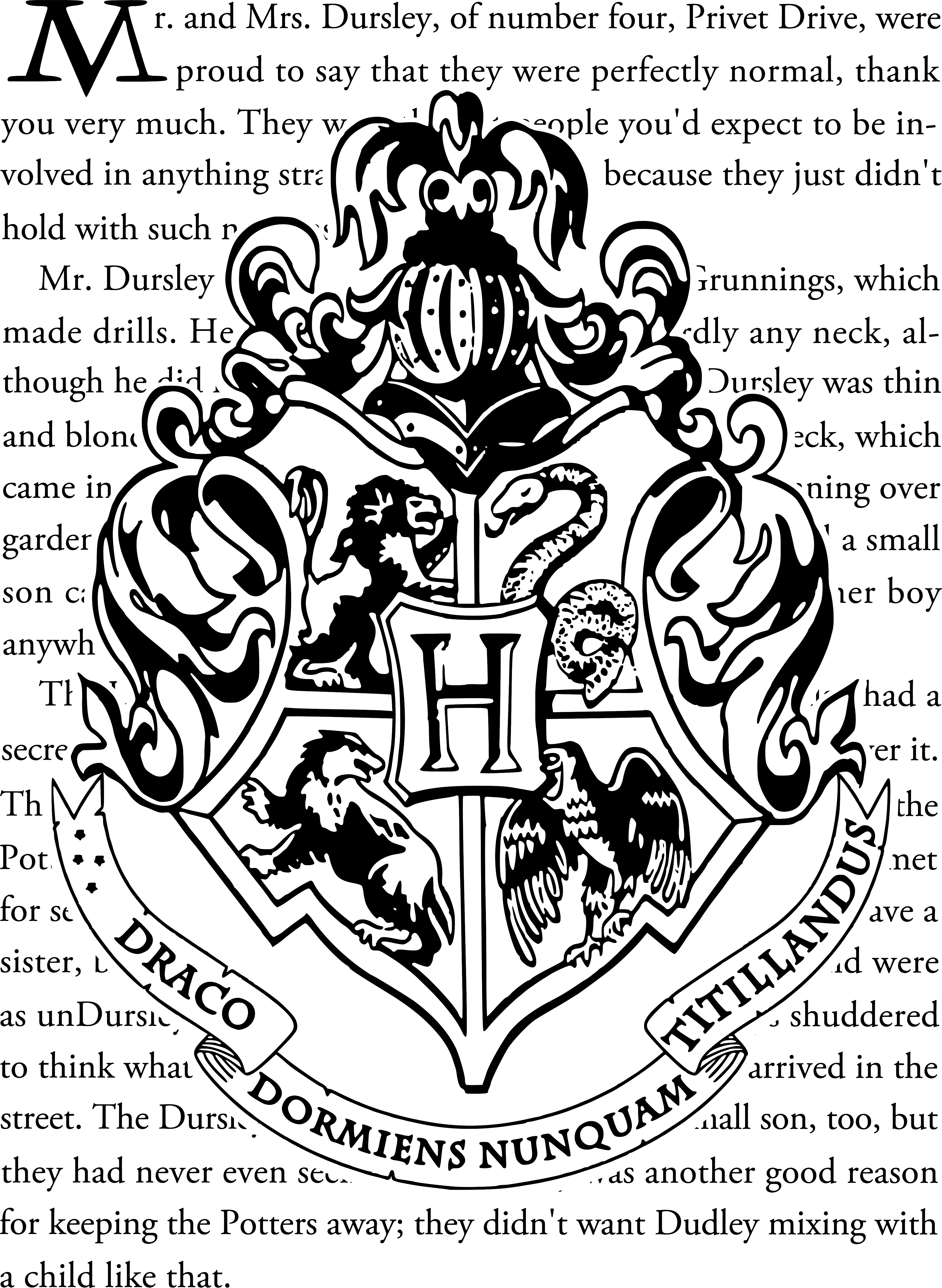 Hogwarts crest Svg, Harry Potter Svg, Harry Potter Quotes Sv - Inspire ...