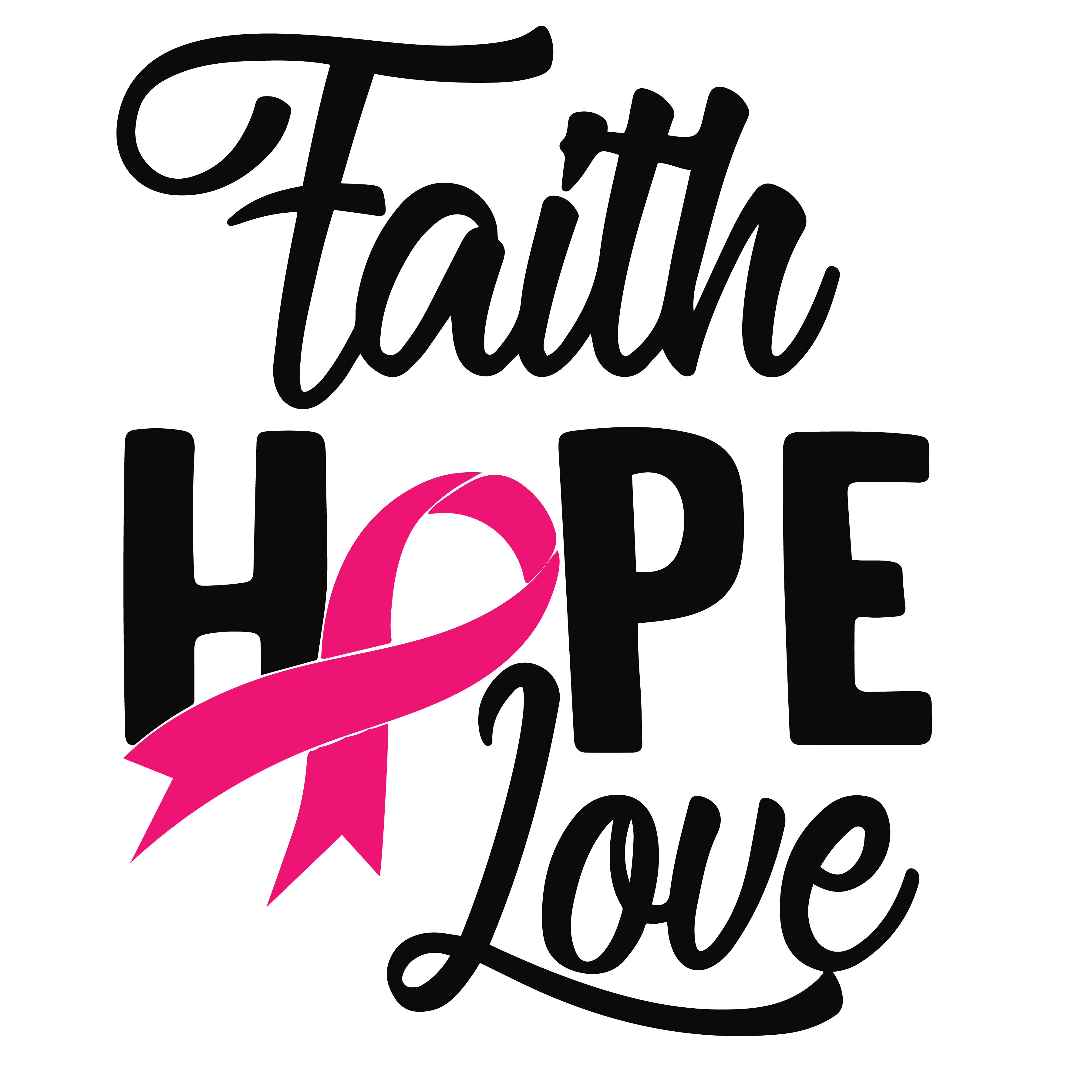 Faith hope love Svg, Breast Cancer Svg, Cancer Awareness Svg | Inspire ...