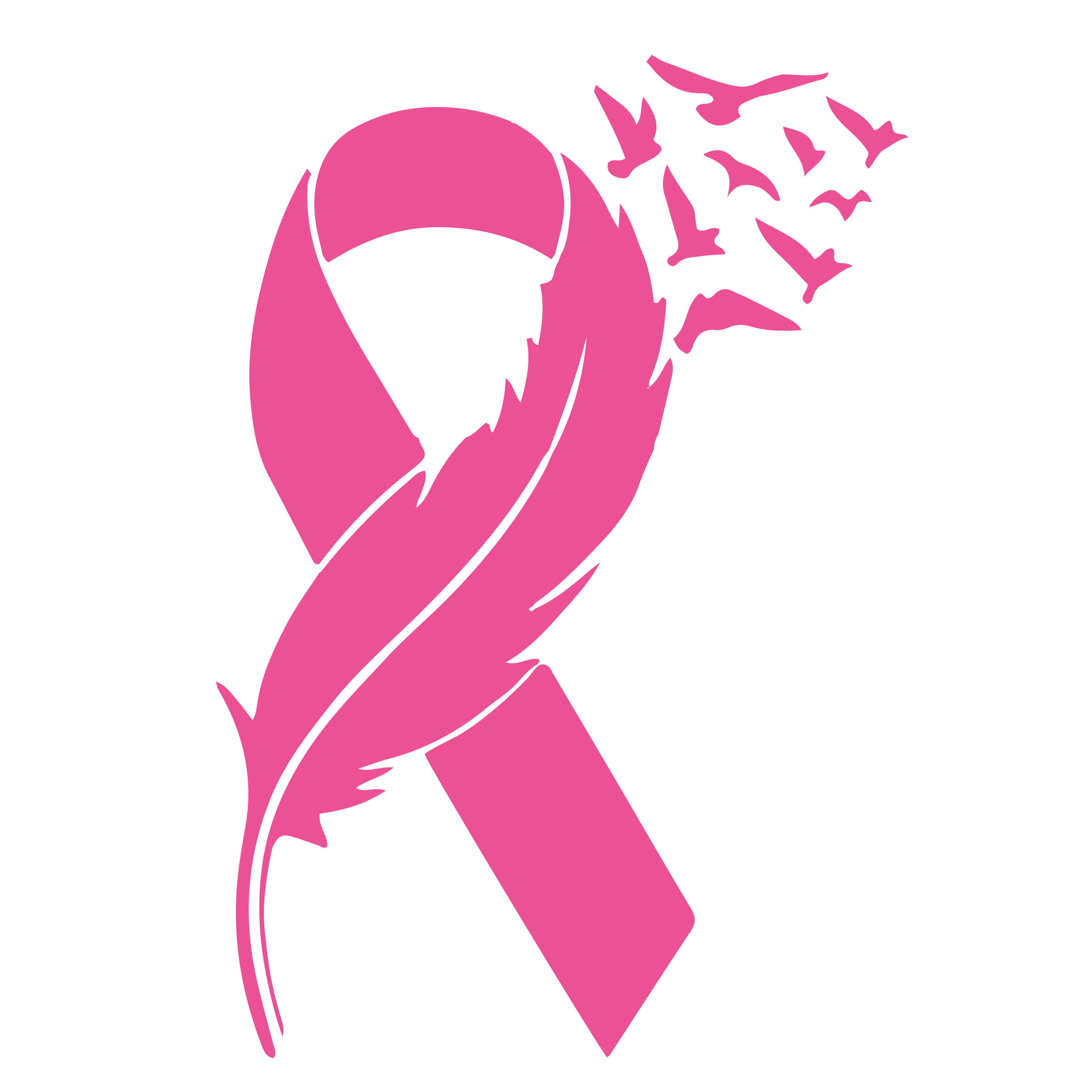 Breast cancer feather decal Svg, Breast Cancer Svg, Cancer A | Inspire ...